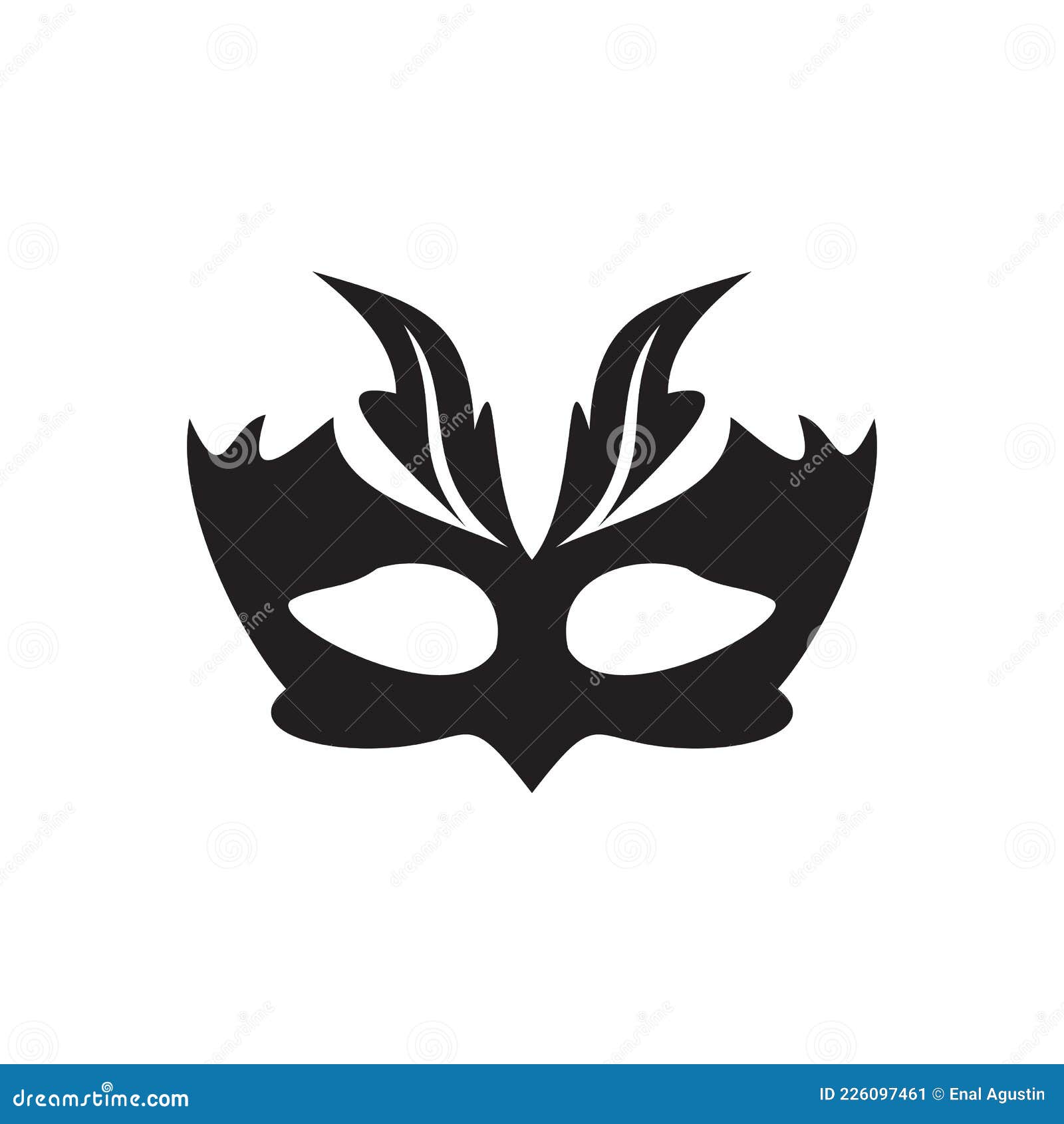 Masquerade Mask Logo Design Template Stock Vector - Illustration of ...