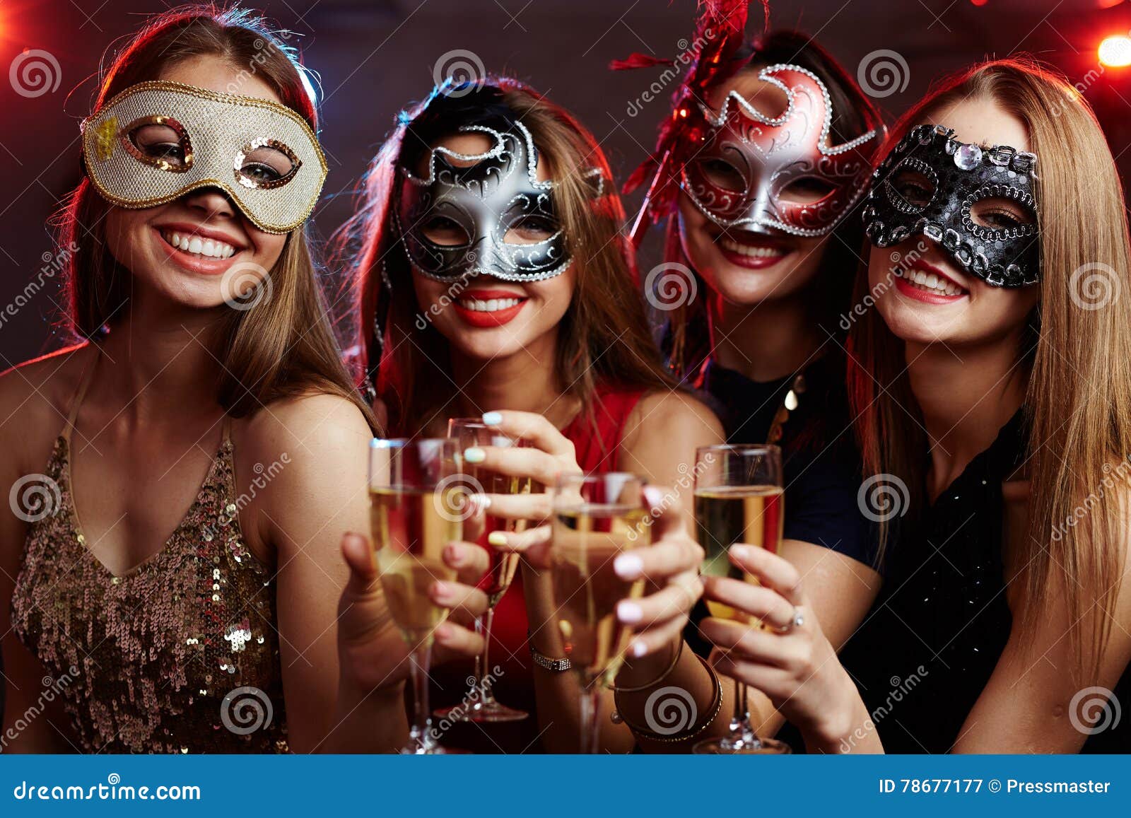 Masquerade Party Stock Image Image Of Celebration Adult 78677177