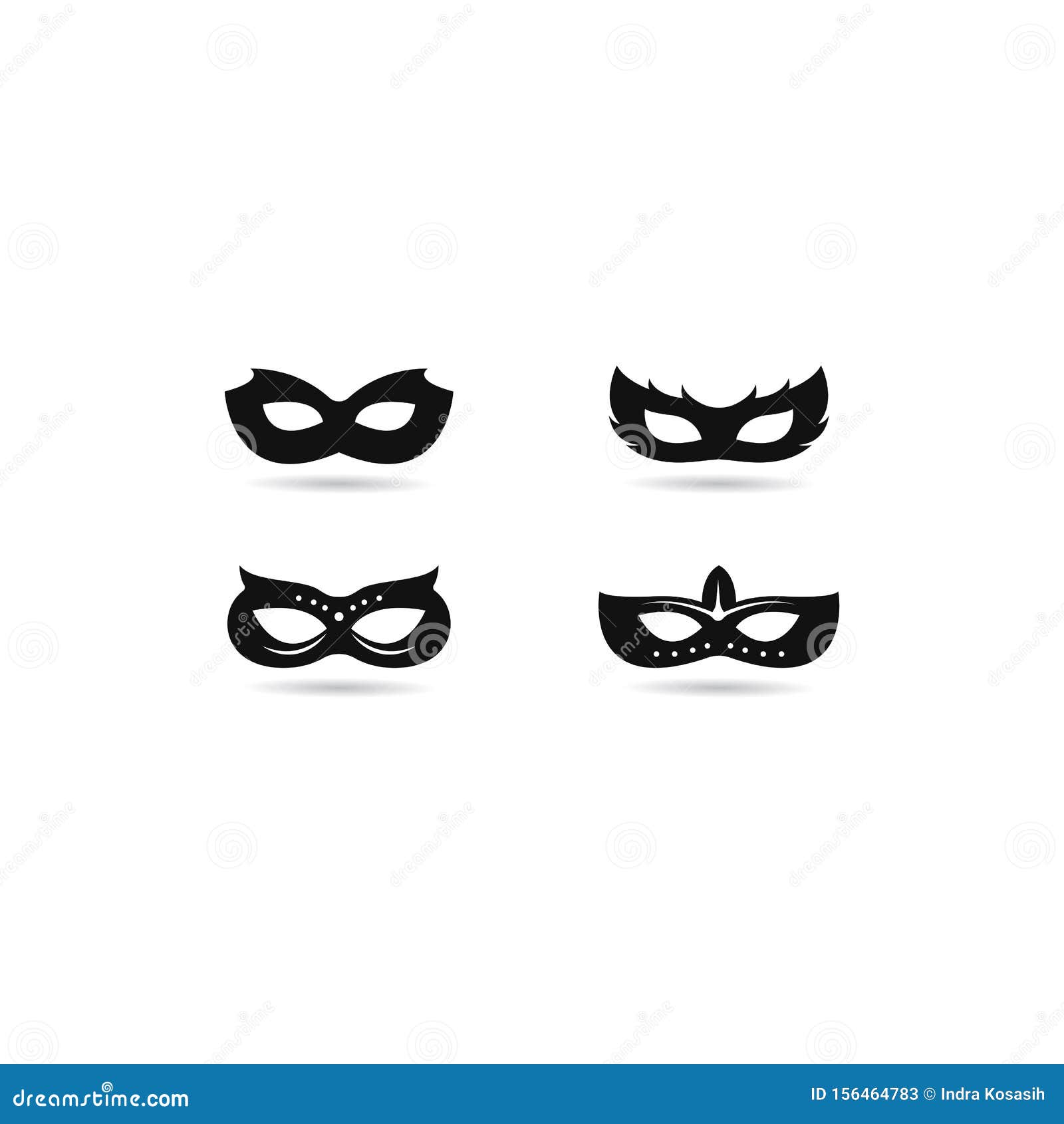 Masquerade Vector Icons. Theater Masks Icon. Comic And Tragic Mask Icon ...