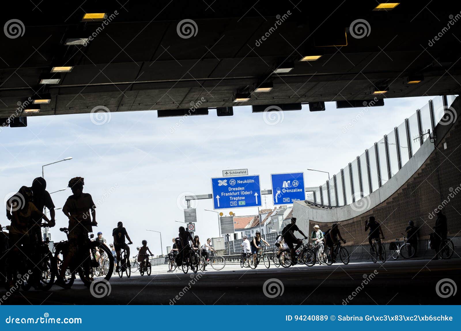 Mass Bike Demonstration ADFC Berlin 2017 Editorial Stock Image - Image ...