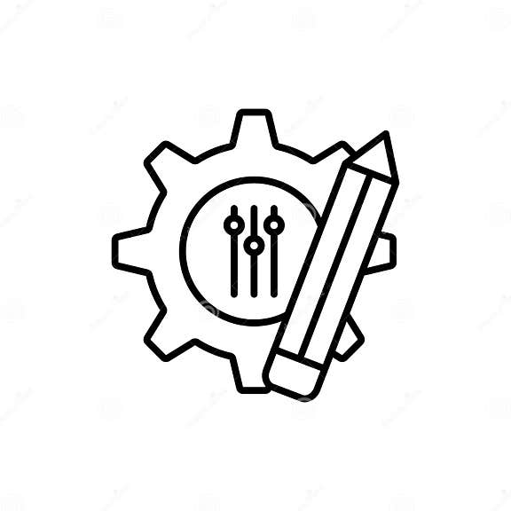 Mass customization icon stock vector. Illustration of thin - 330821726