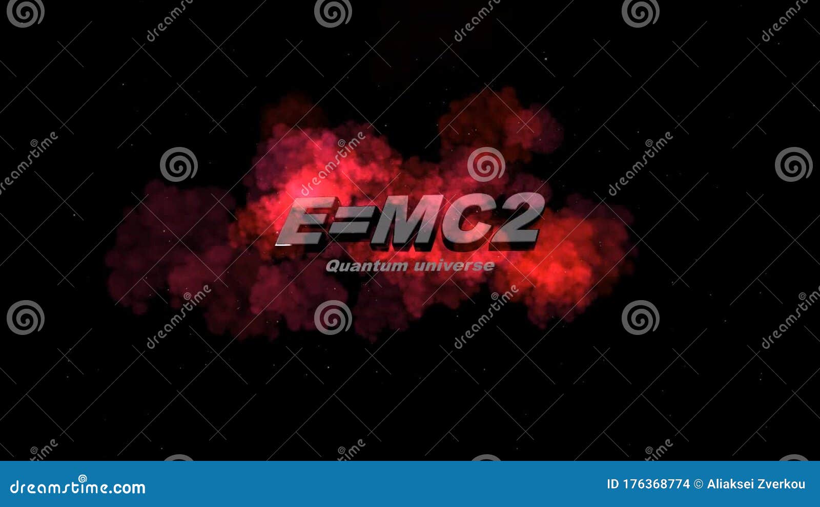 Mass and Energy from Einstein`s Quantum Universe Stock Footage - Video ...