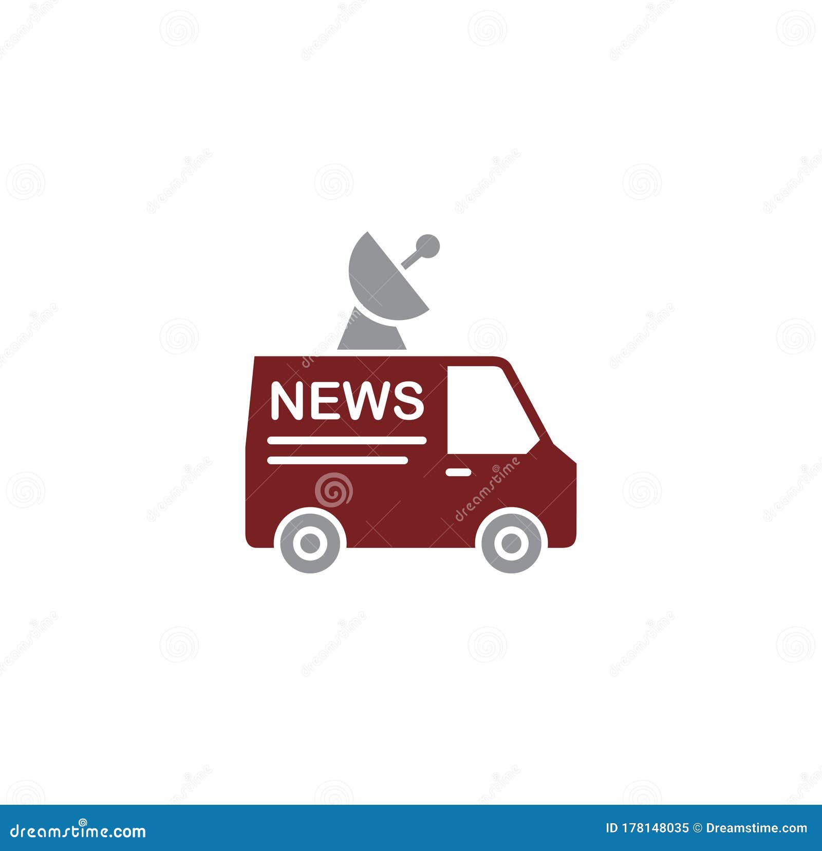 Mass Media Related Icon on Background for Graphic and Web Design ...