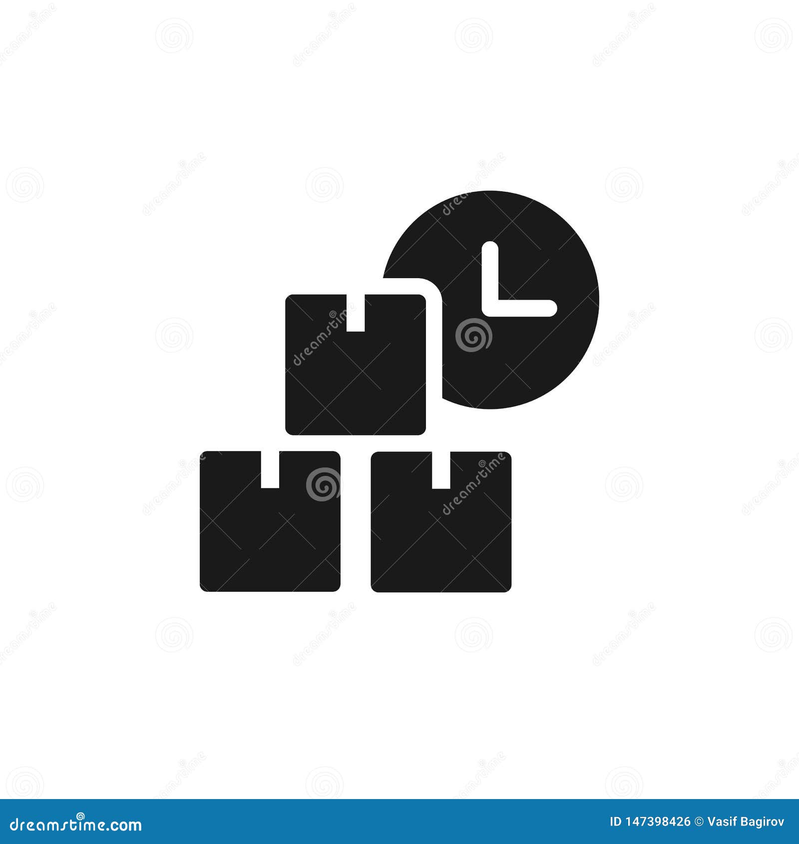 Mass Production, Package Icon - Vector. Simple Element Illustration ...
