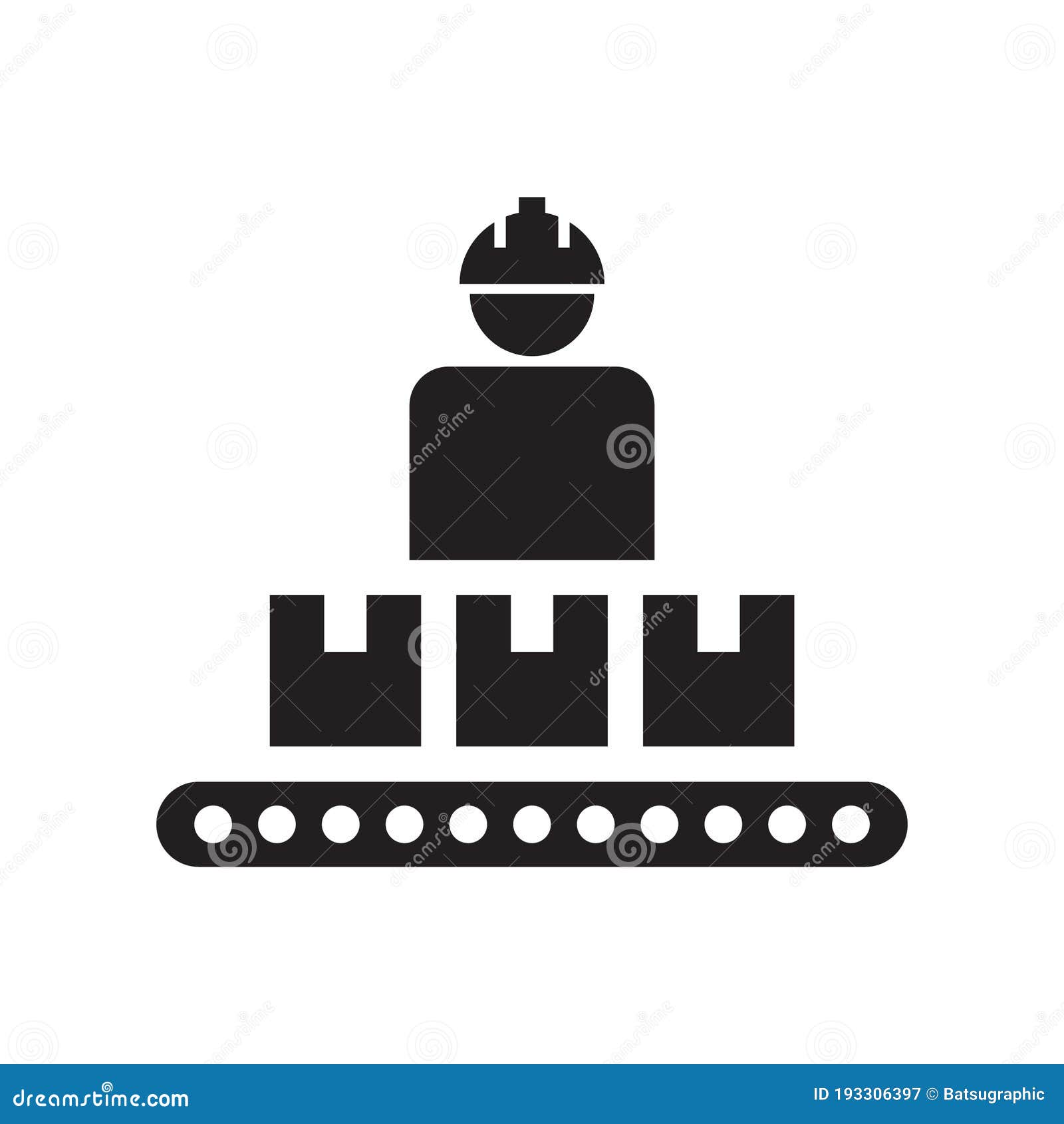 Mass Production, Control Panel Icon - Vector. Simple Element ...