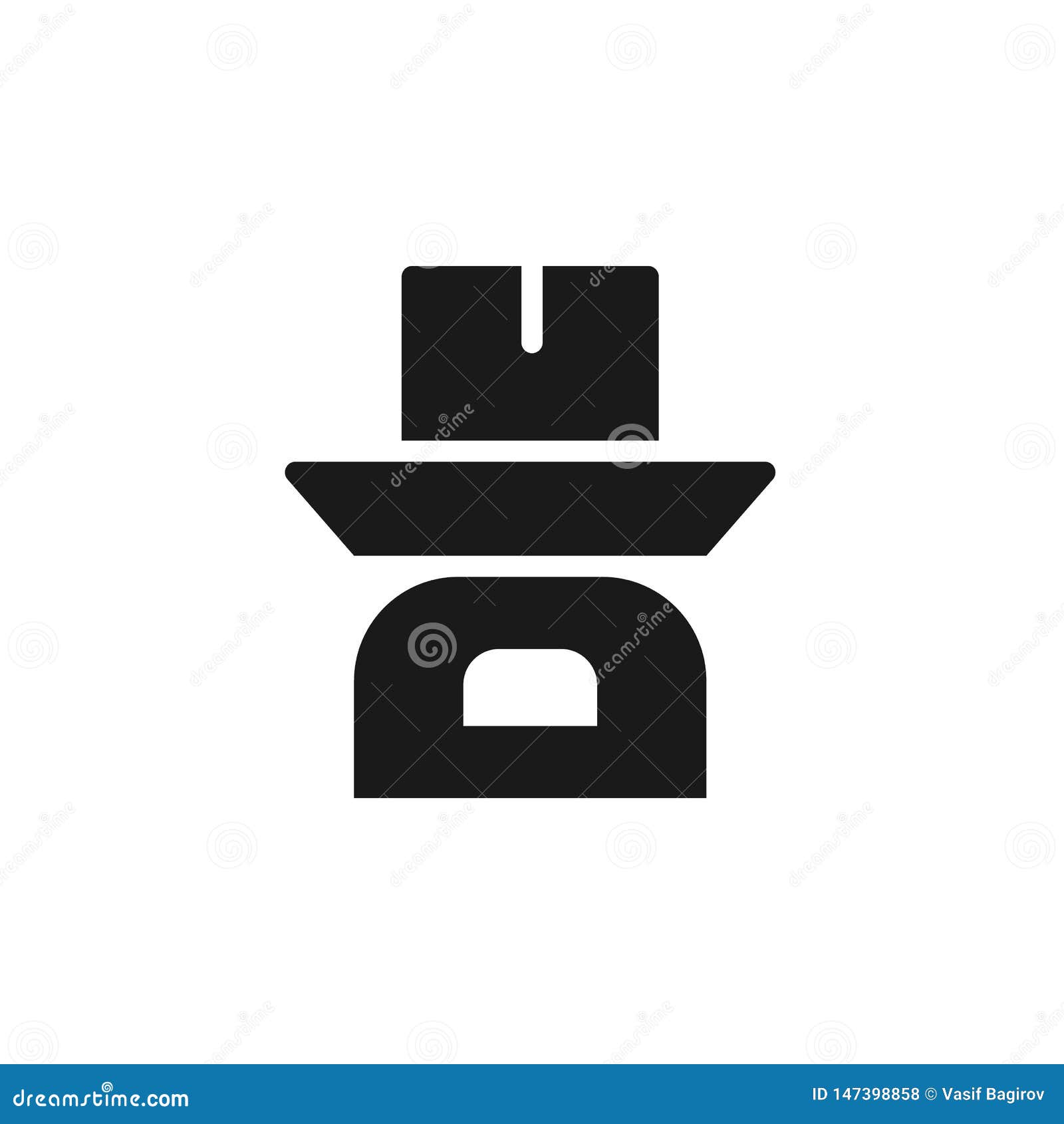 Mass Production, Weight Icon - Vector. Simple Element Illustration from ...