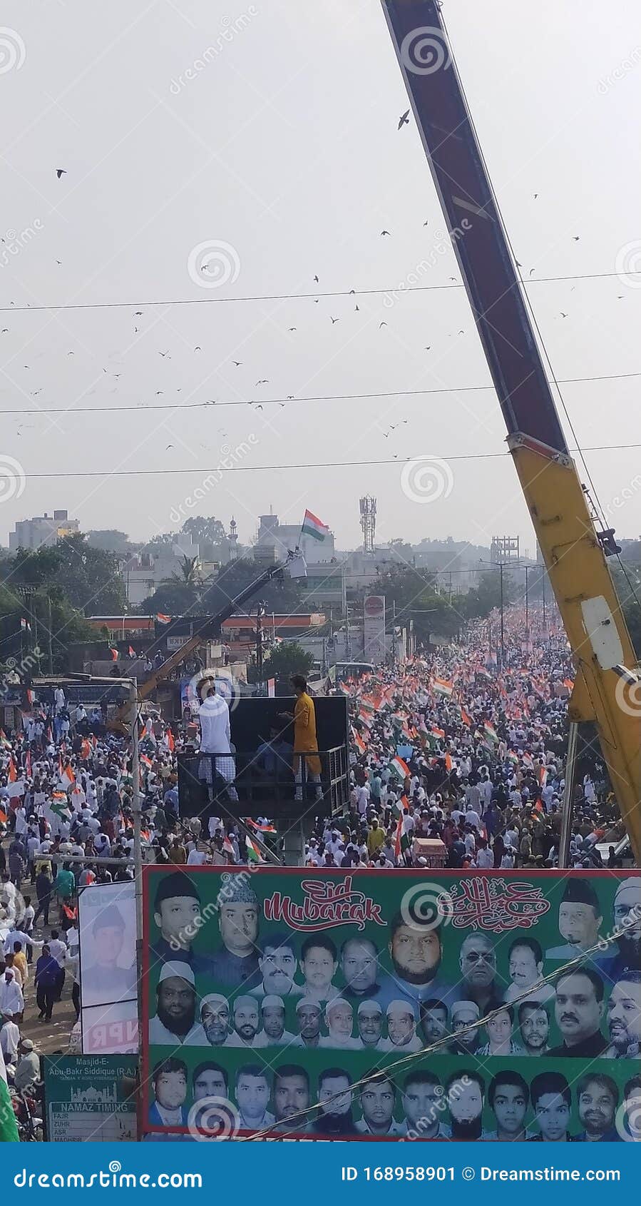 Mass Protest Hyderabad Deccan India Editorial Photo - Image of ...