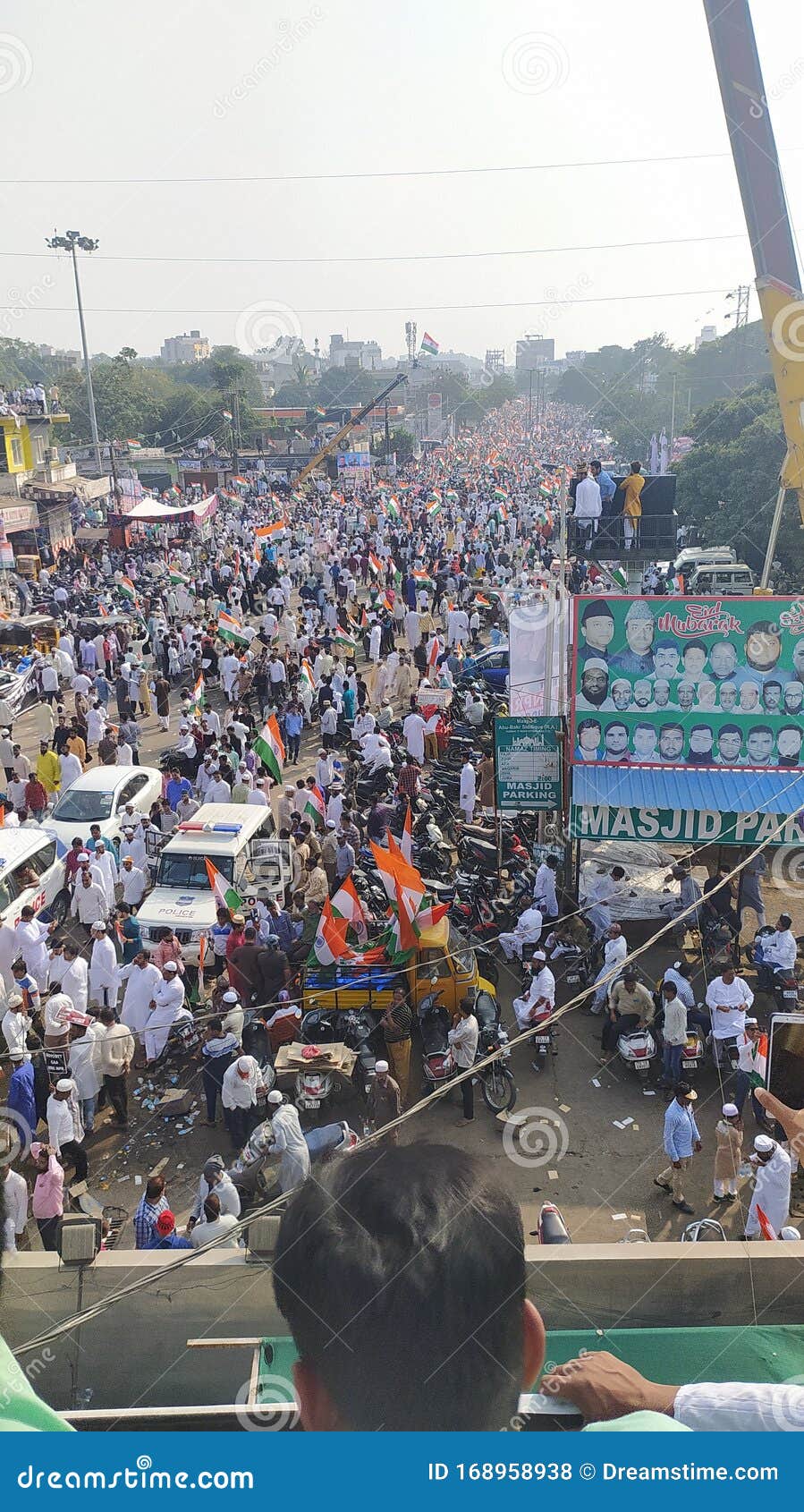 Mass Protest Hyderabad Deccan India India Editorial Stock Photo - Image ...