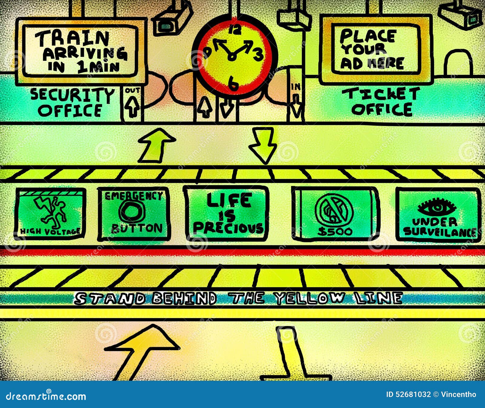 Mass Rapid Transit Artwork stock illustration. Illustration of travel ...