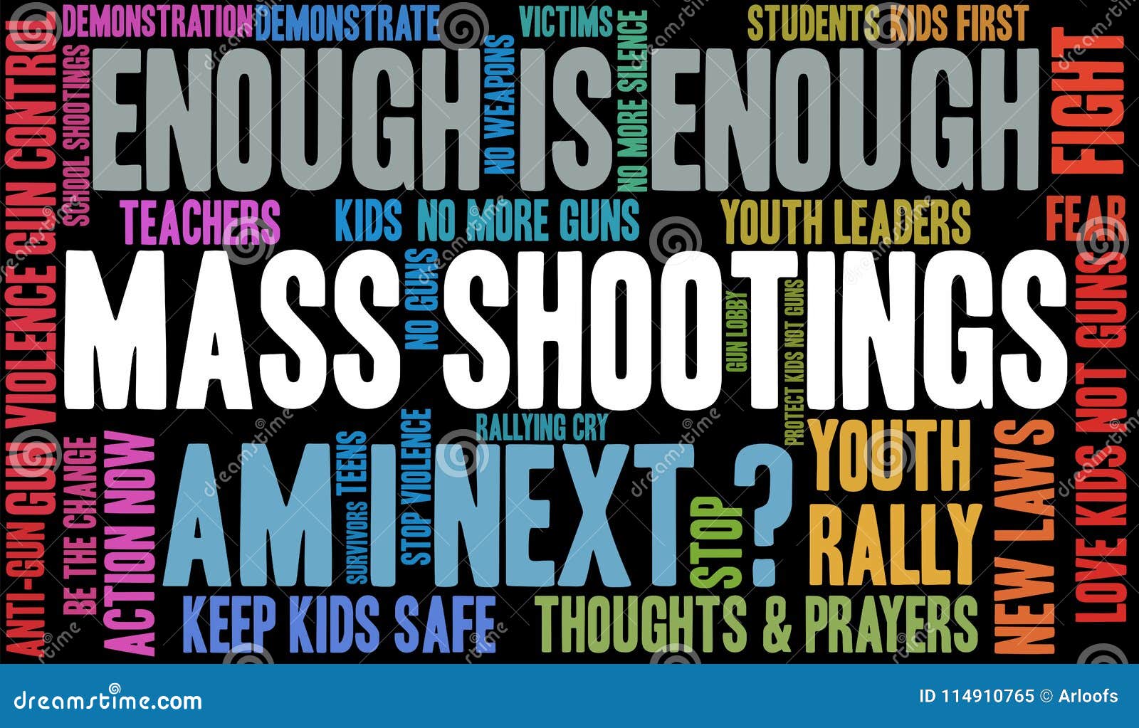 Mass Shootings Word Cloud Vector Illustration | CartoonDealer.com ...