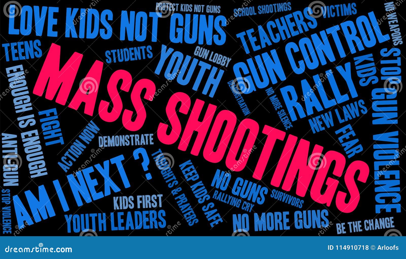 Mass Shootings Word Cloud Vector Illustration | CartoonDealer.com ...
