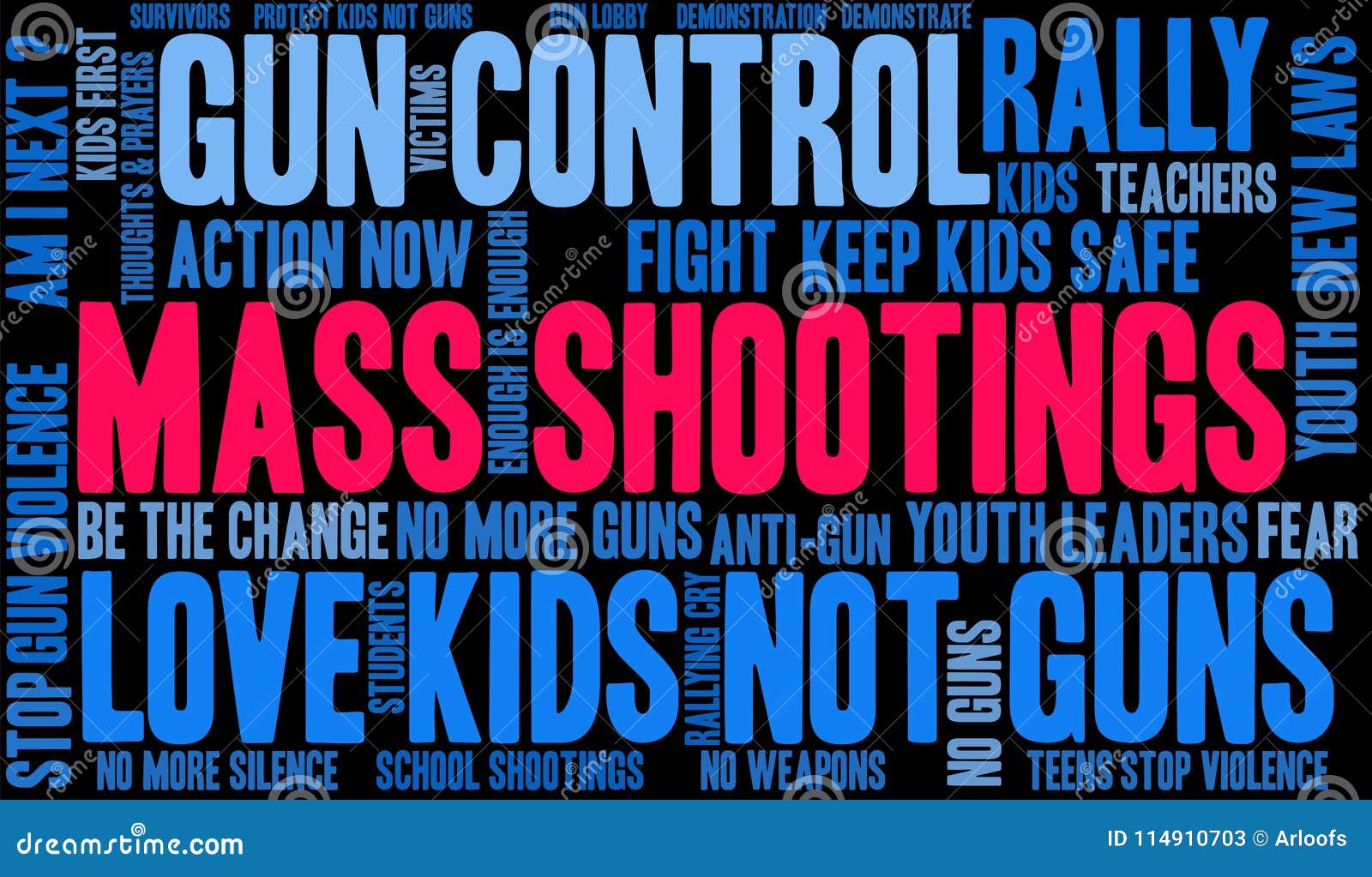 Mass Shootings Word Cloud Vector Illustration | CartoonDealer.com ...