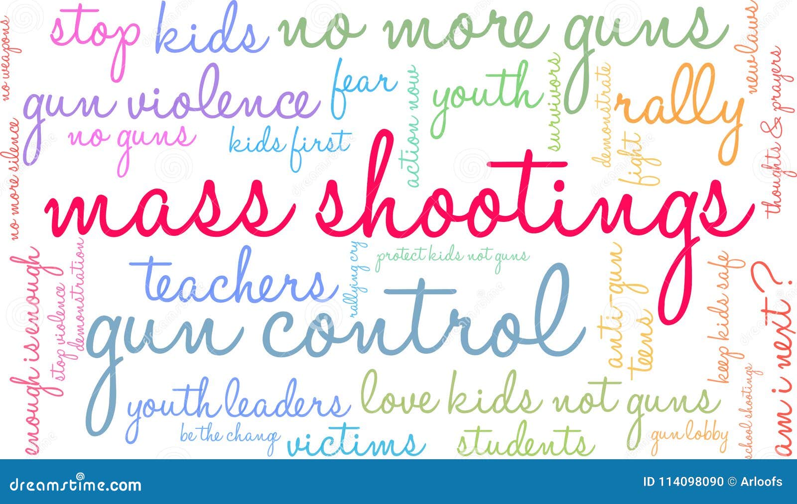 Mass Shootings Word Cloud Vector Illustration | CartoonDealer.com ...