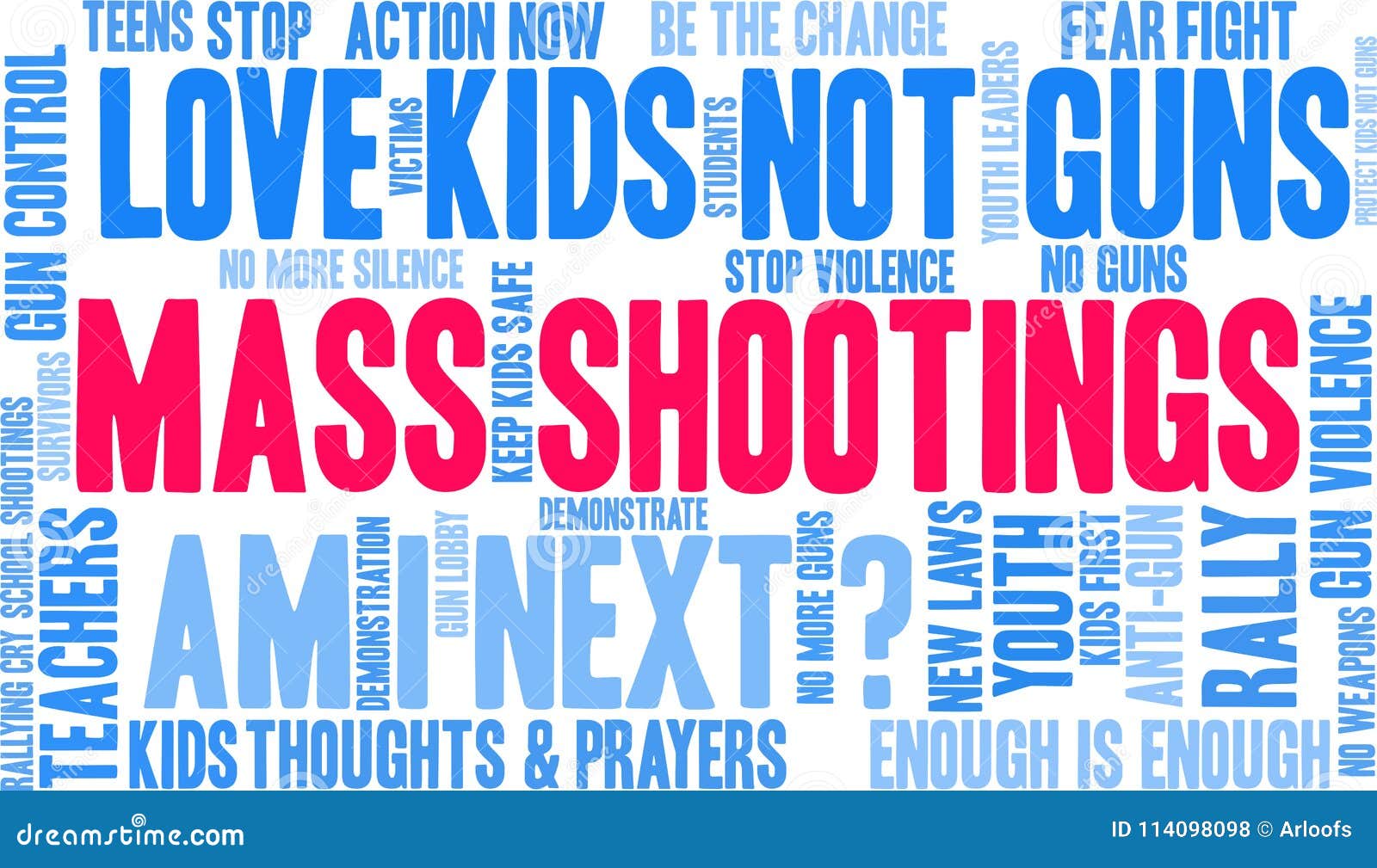 Mass Shootings Word Cloud Vector Illustration | CartoonDealer.com ...