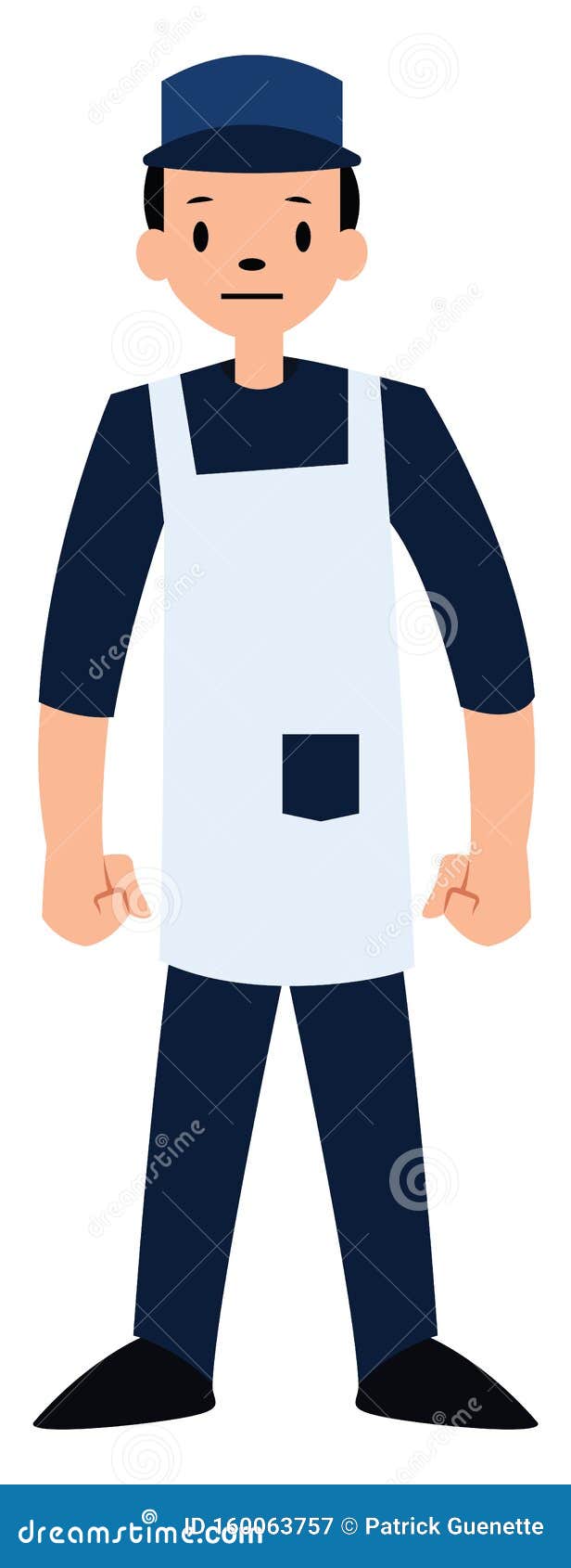 Mass Supervisor Character Vector Illustration on a Stock Vector ...