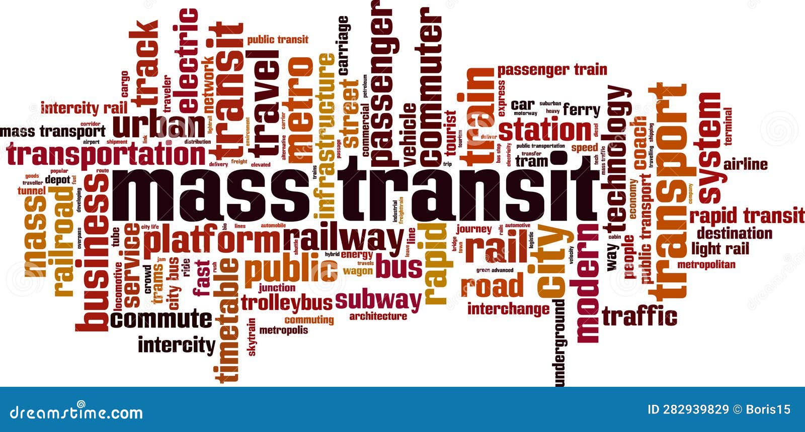 Mass transit word cloud stock vector. Illustration of passenger - 282939829