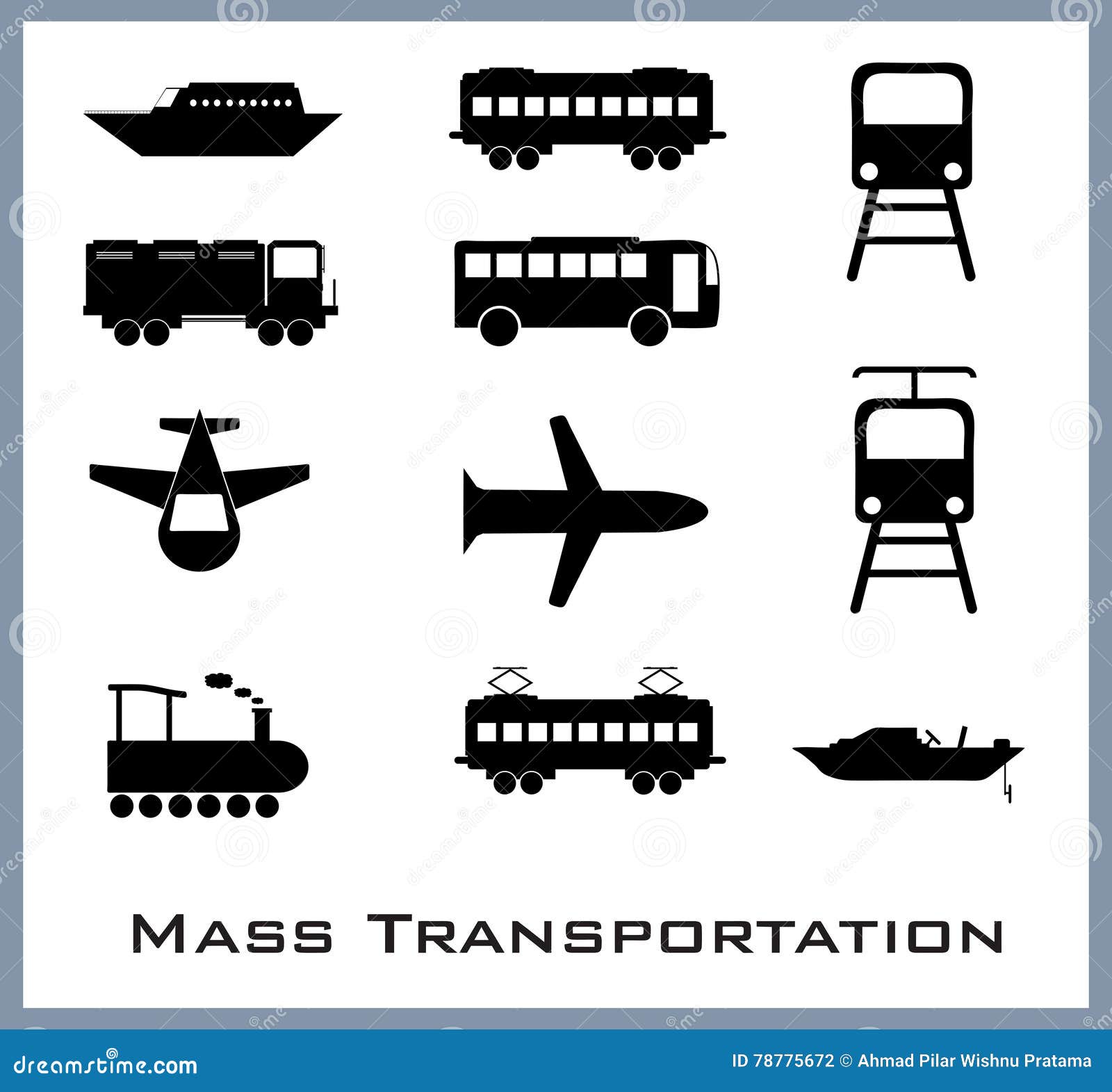 Mass transportation stock vector. Illustration of publick - 78775672