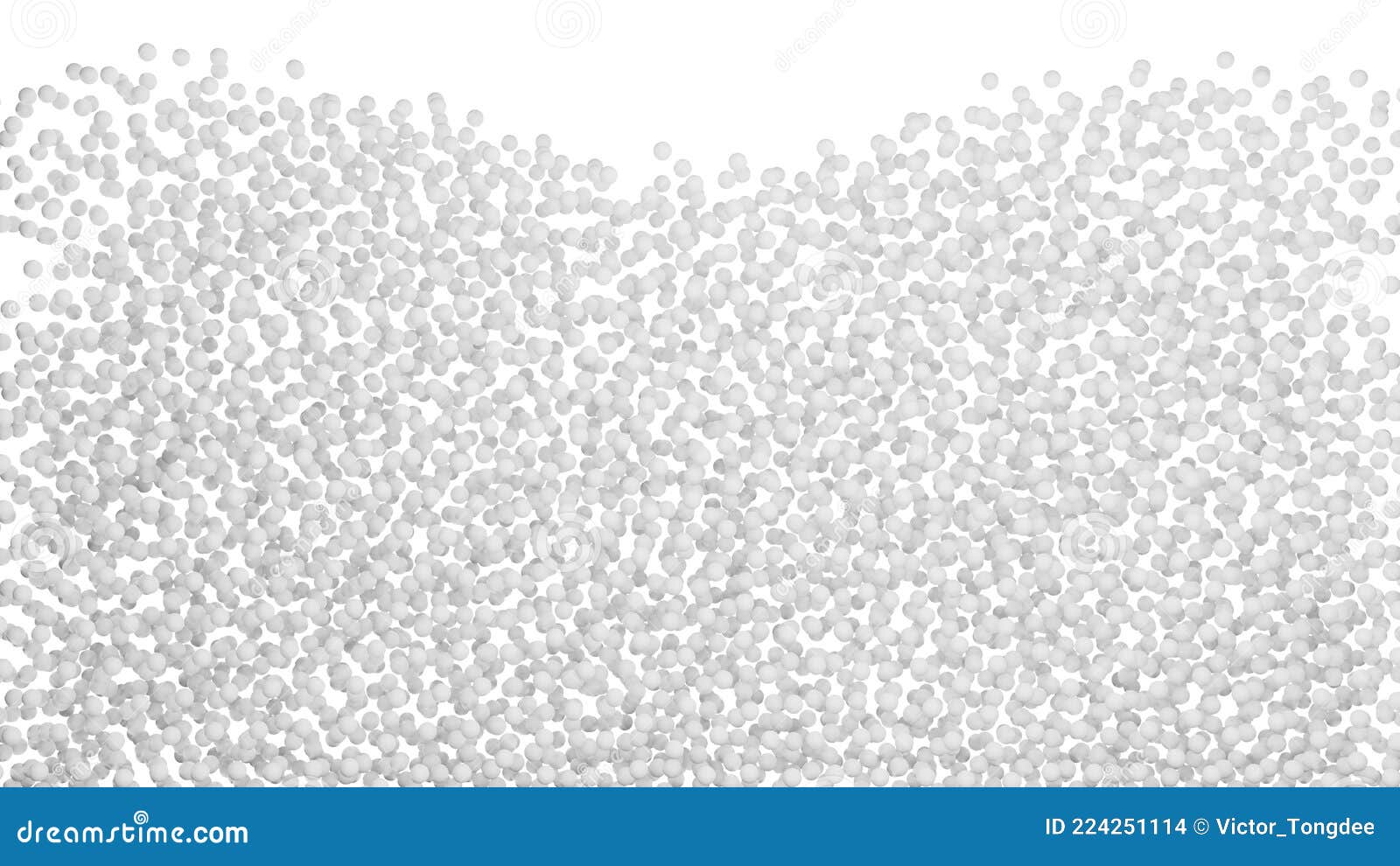 A Mass of White Particles. 3D Illustration Stock Illustration ...
