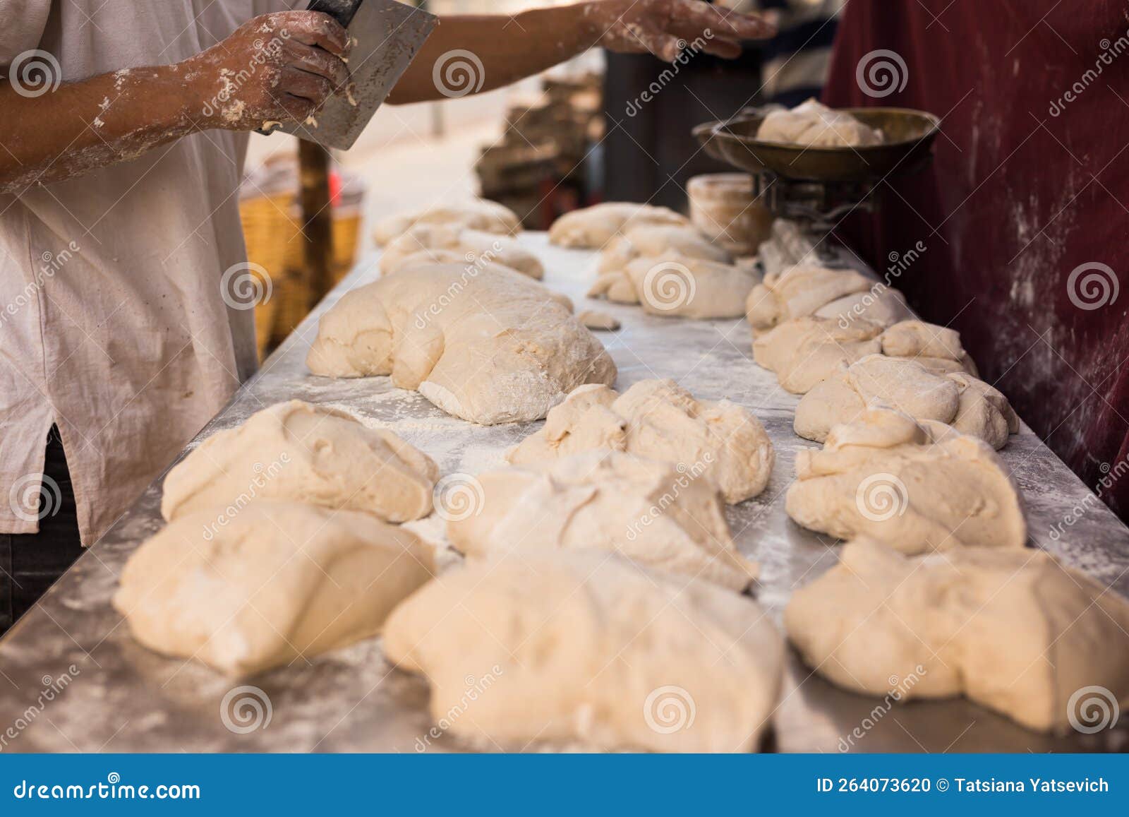 Yeast Dough for Baking Bread. Cooking Process Stock Photo - Image of kitchen, recipe: 264073620