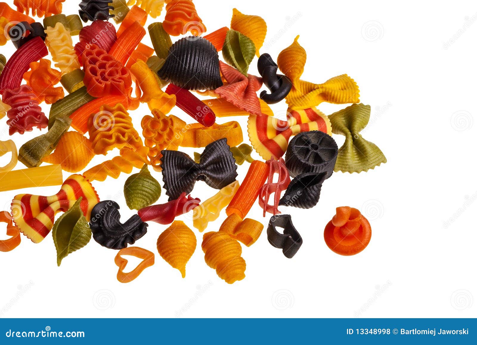 Massa colorida italiana. foto de stock. Imagem de amarelo - 13348998