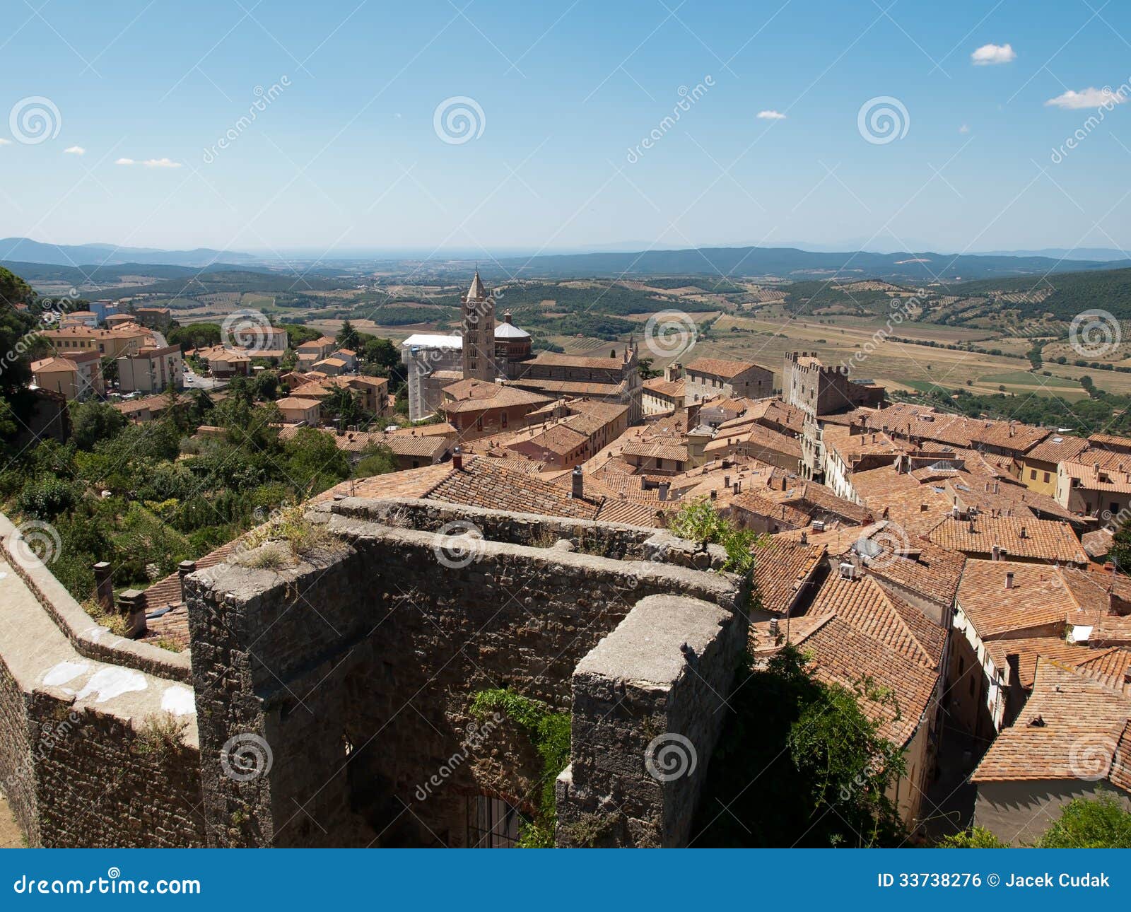 Massa Marittima, Tuscany, Medieval Town In Italy Royalty-Free Stock ...