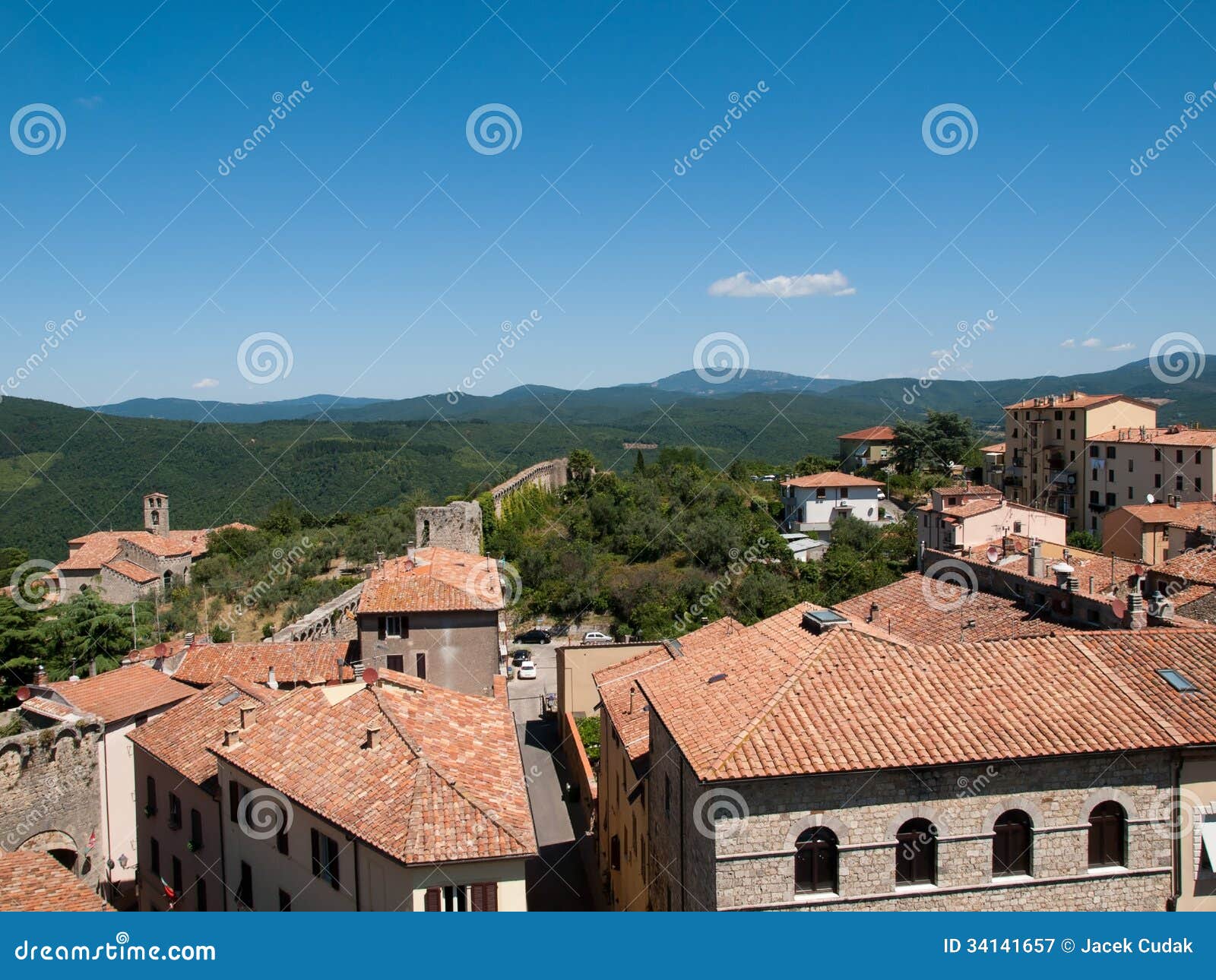Massa Marittima, Tuscany, Medieval Town In Italy Royalty-Free Stock ...
