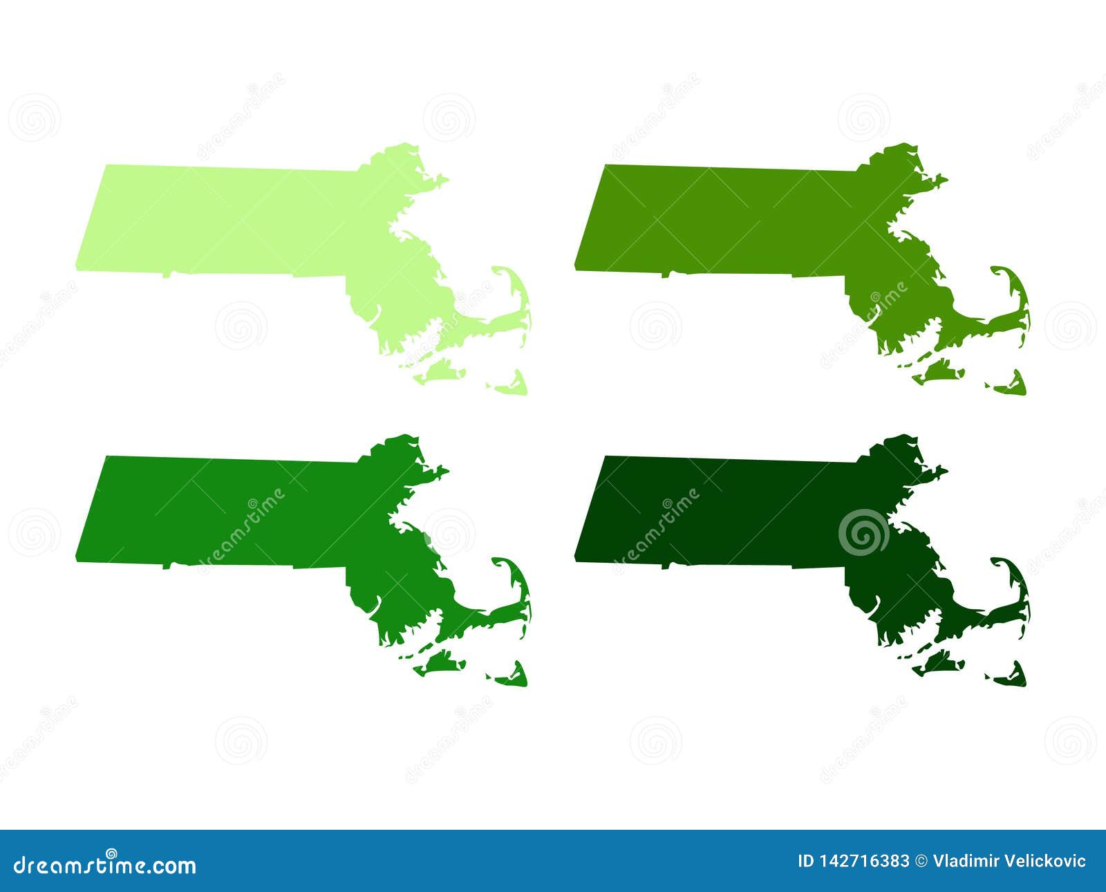 Massachusetts Map - Commonwealth of Massachusetts Stock Vector ...