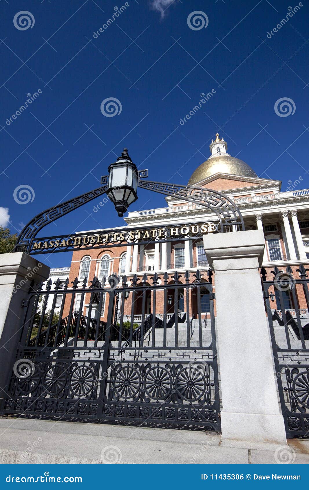 Massachusetts State Capital Building, Boston Stock Photo - Image of ...