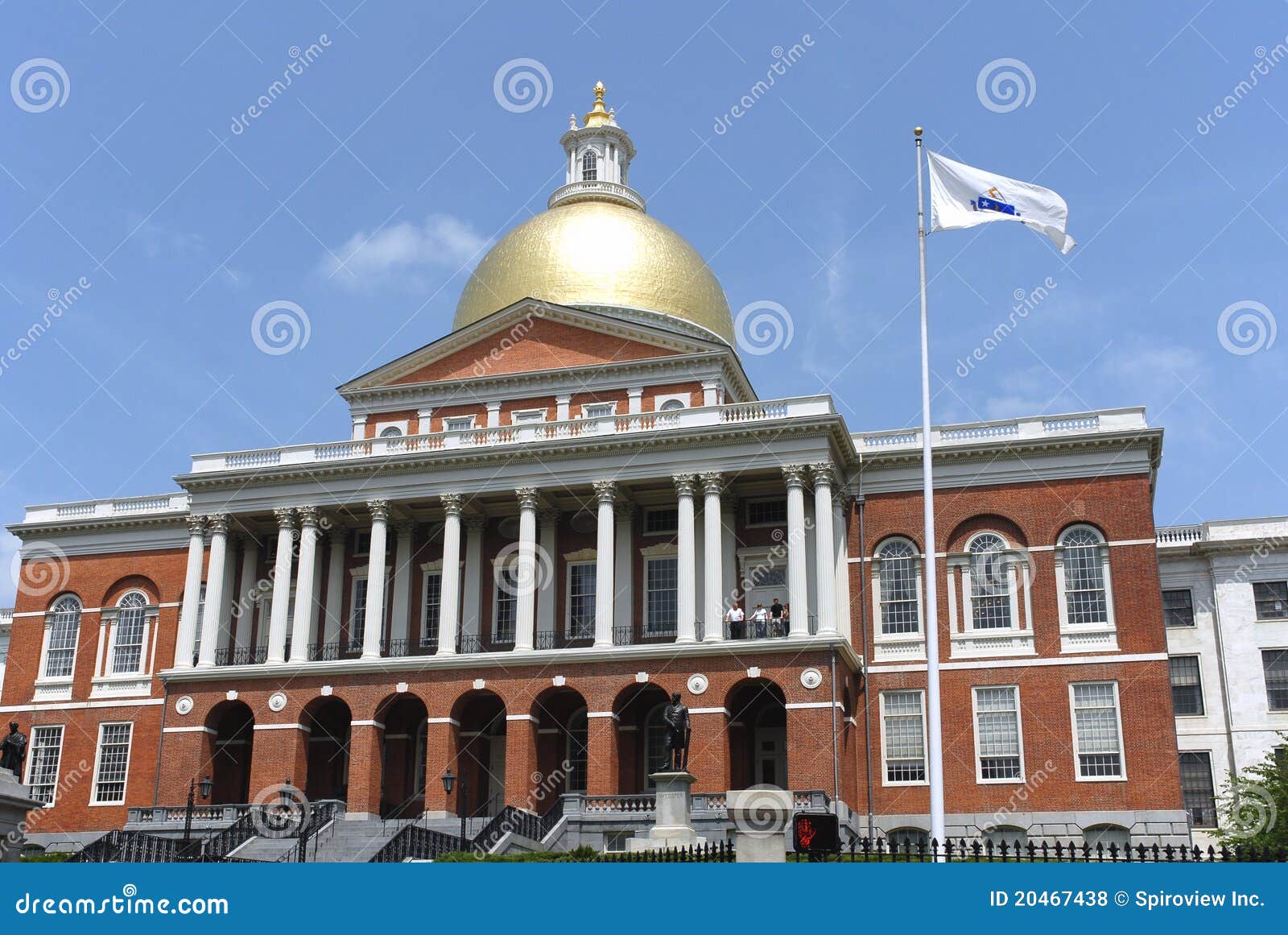Massachusetts State Capitol Building Stock Photo - Image of state ...
