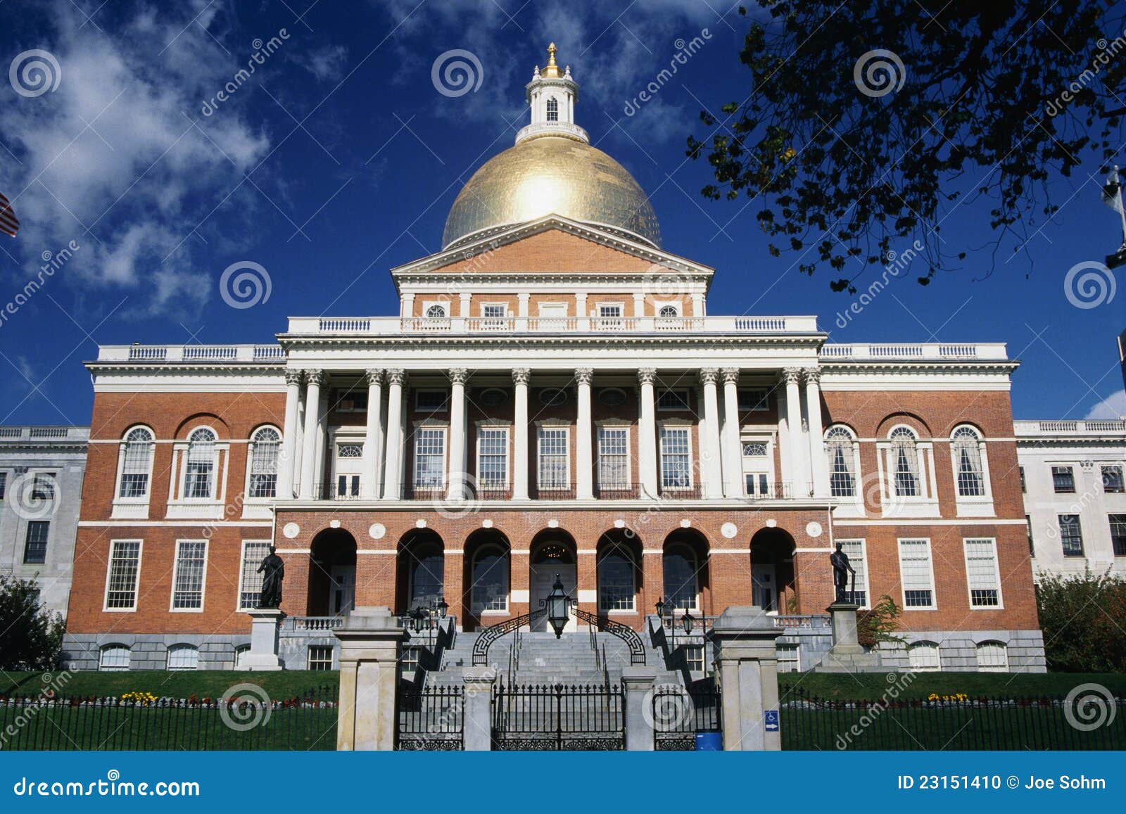 Massachusetts State Capitol Building Stock Photo - Image of exterior ...