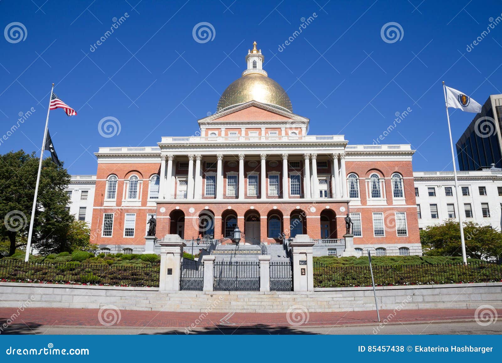 Massachusetts State Capitol House in Boston, MA Stock Photo - Image of ...