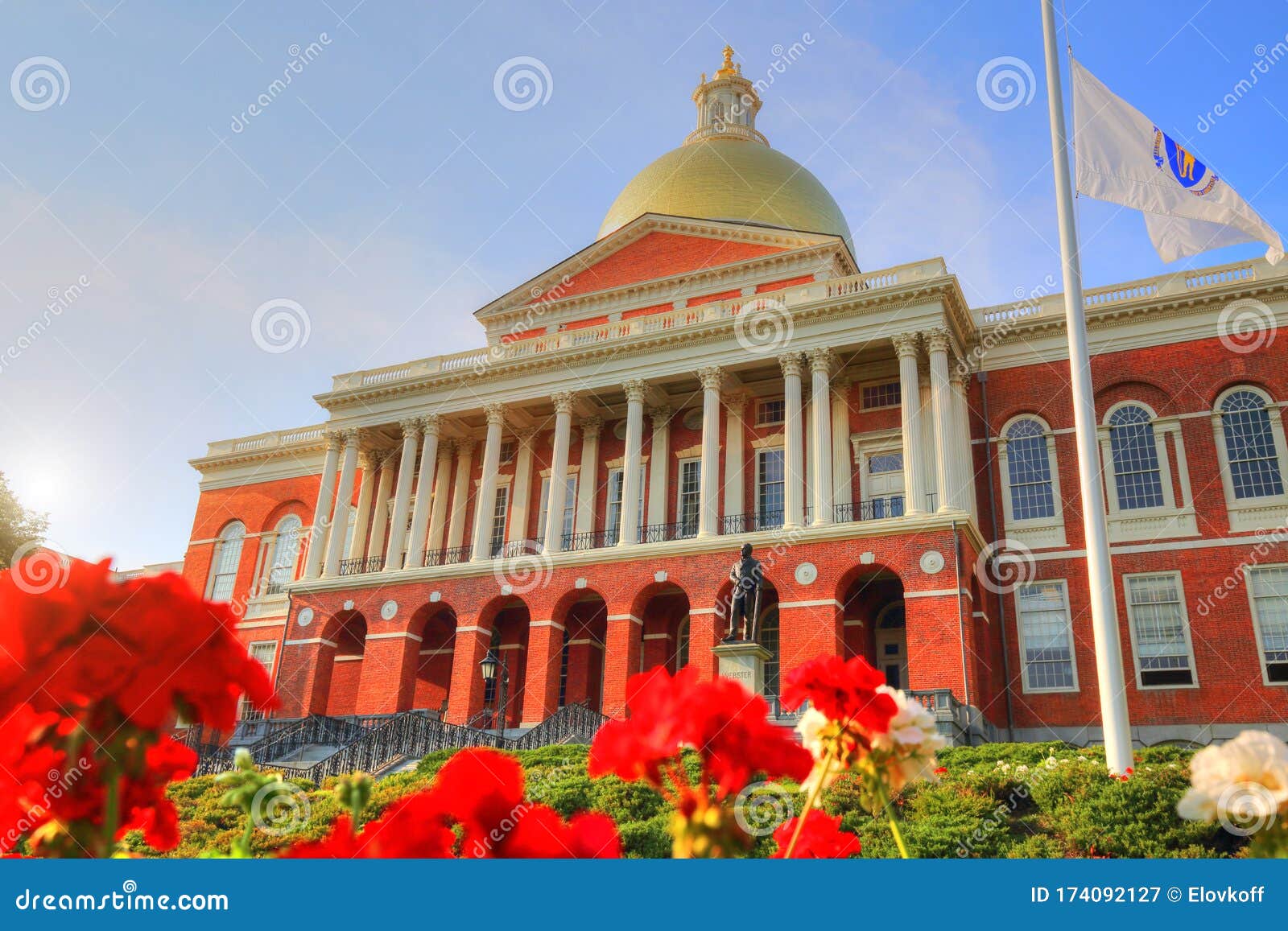 Massachusetts State House stock image. Image of boston - 174092127