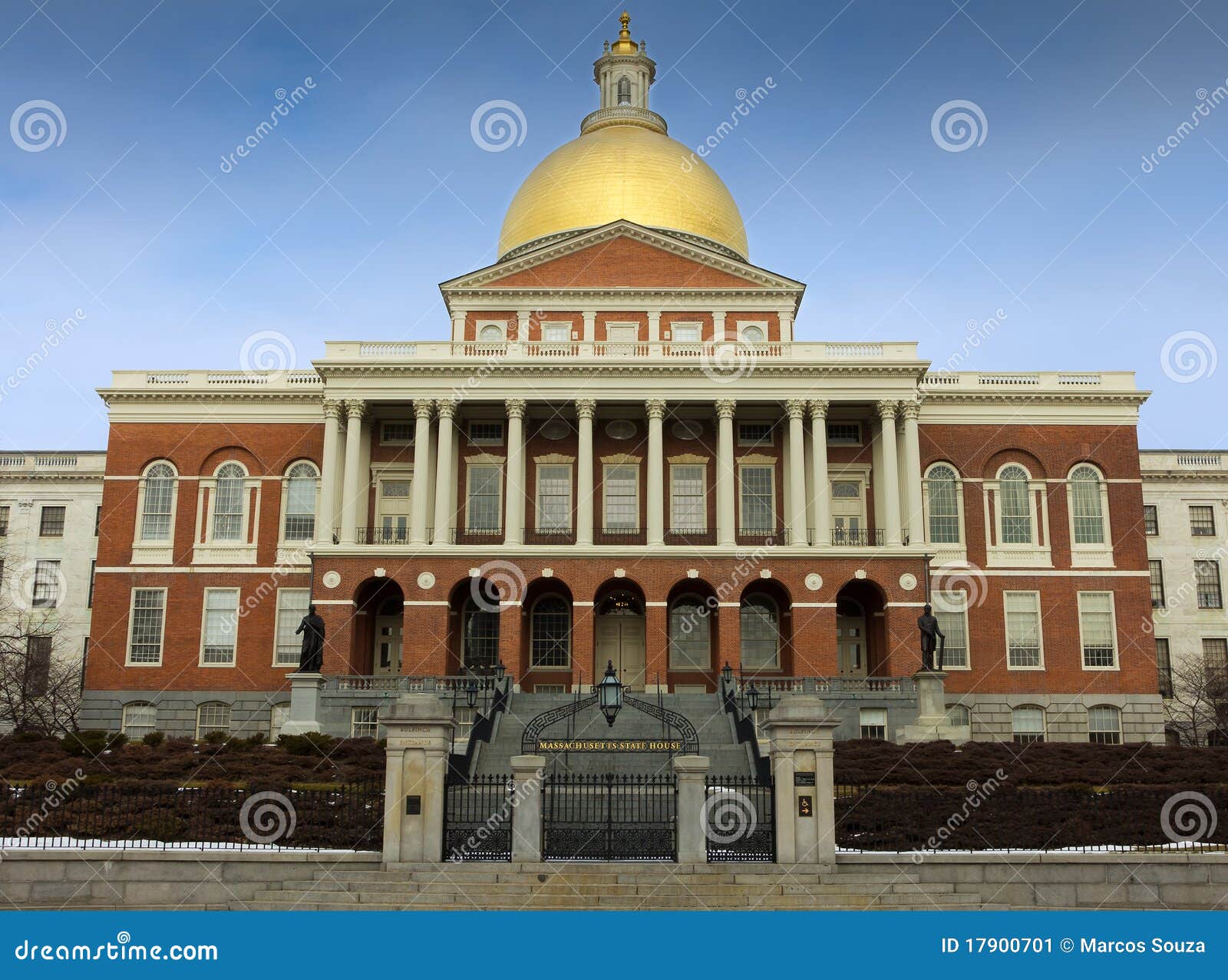 Massachusetts State Capital Building, Boston Royalty-Free Stock ...