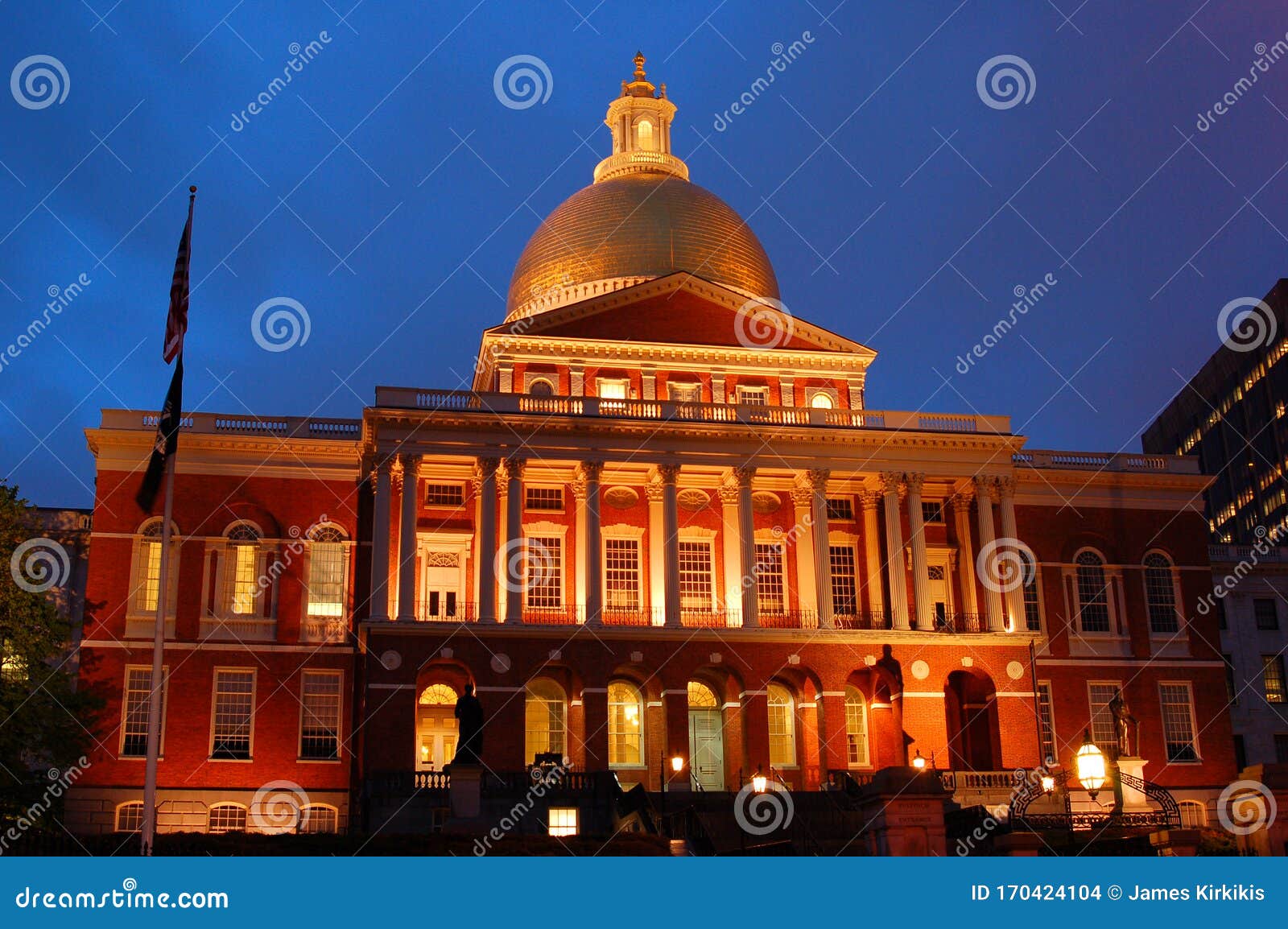 The Massachusetts State House in Boston Editorial Stock Image - Image ...