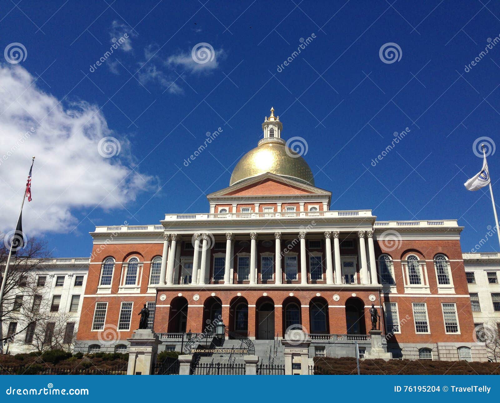 Massachusetts State House stock photo. Image of urban - 76195204