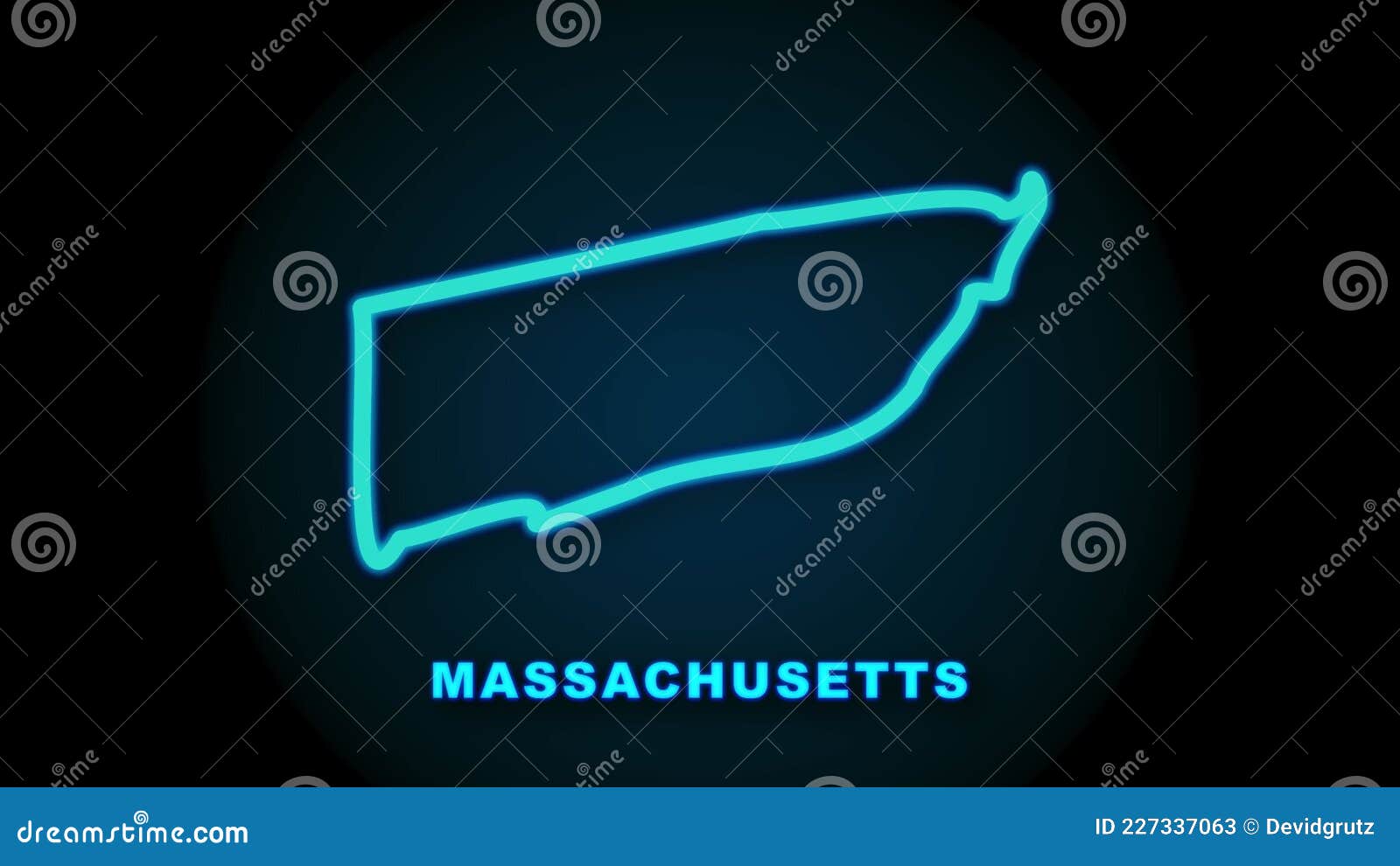 Massachusetts State Map Outline Animation. Motion Graphics. Stock Video ...