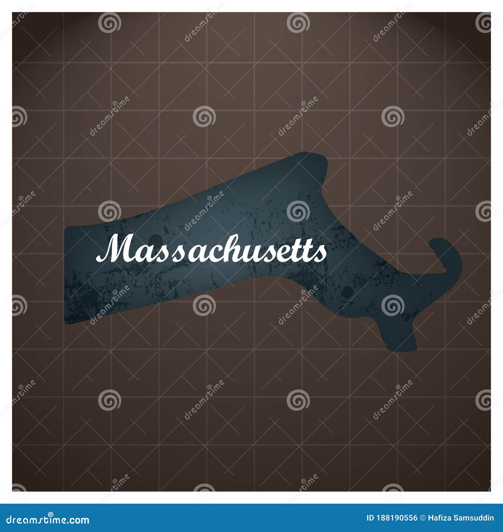Massachusetts State Map. Vector Illustration Decorative Design Stock ...