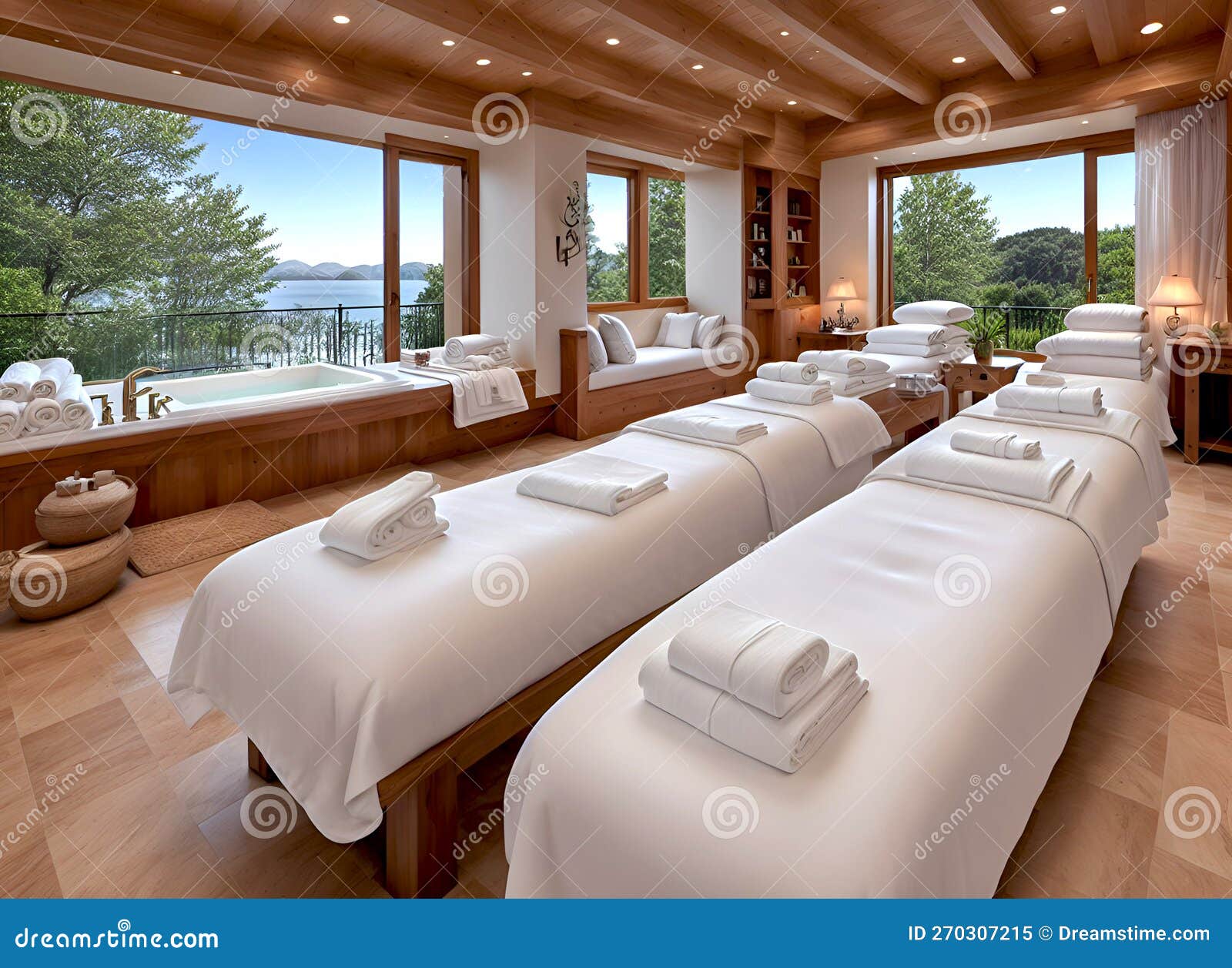 Massage Beds At A Luxury Spa Royalty-Free Stock Photo | CartoonDealer ...