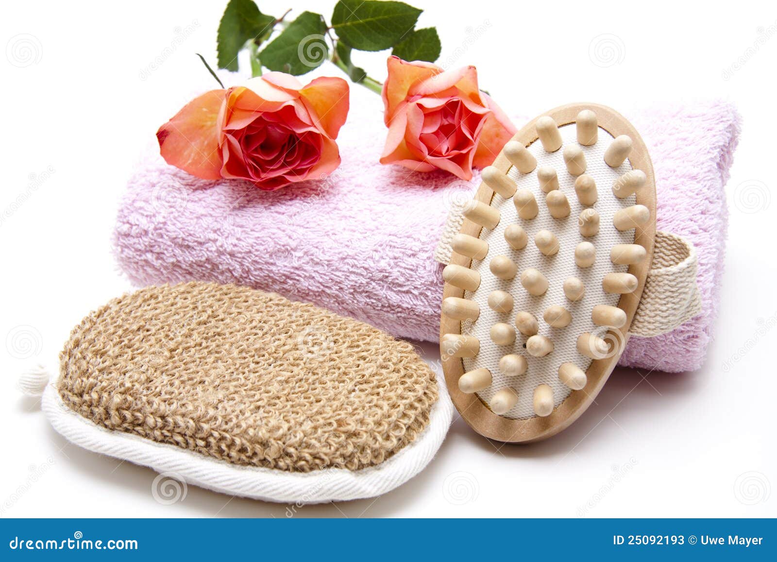 Massage brush with sponge stock image. Image of massage - 25092193
