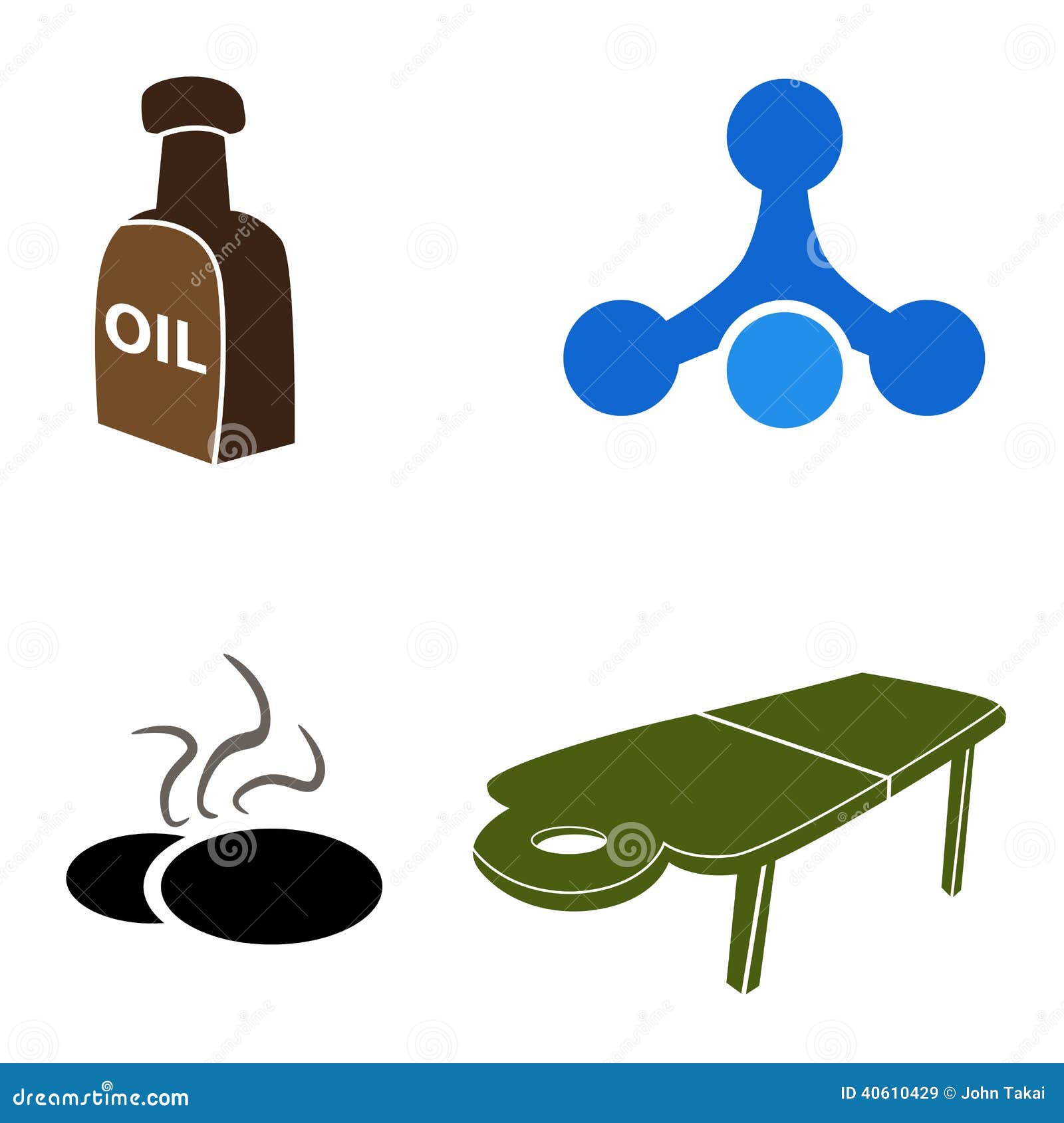 Massage Icons stock vector. Illustration of acupressure - 40610429