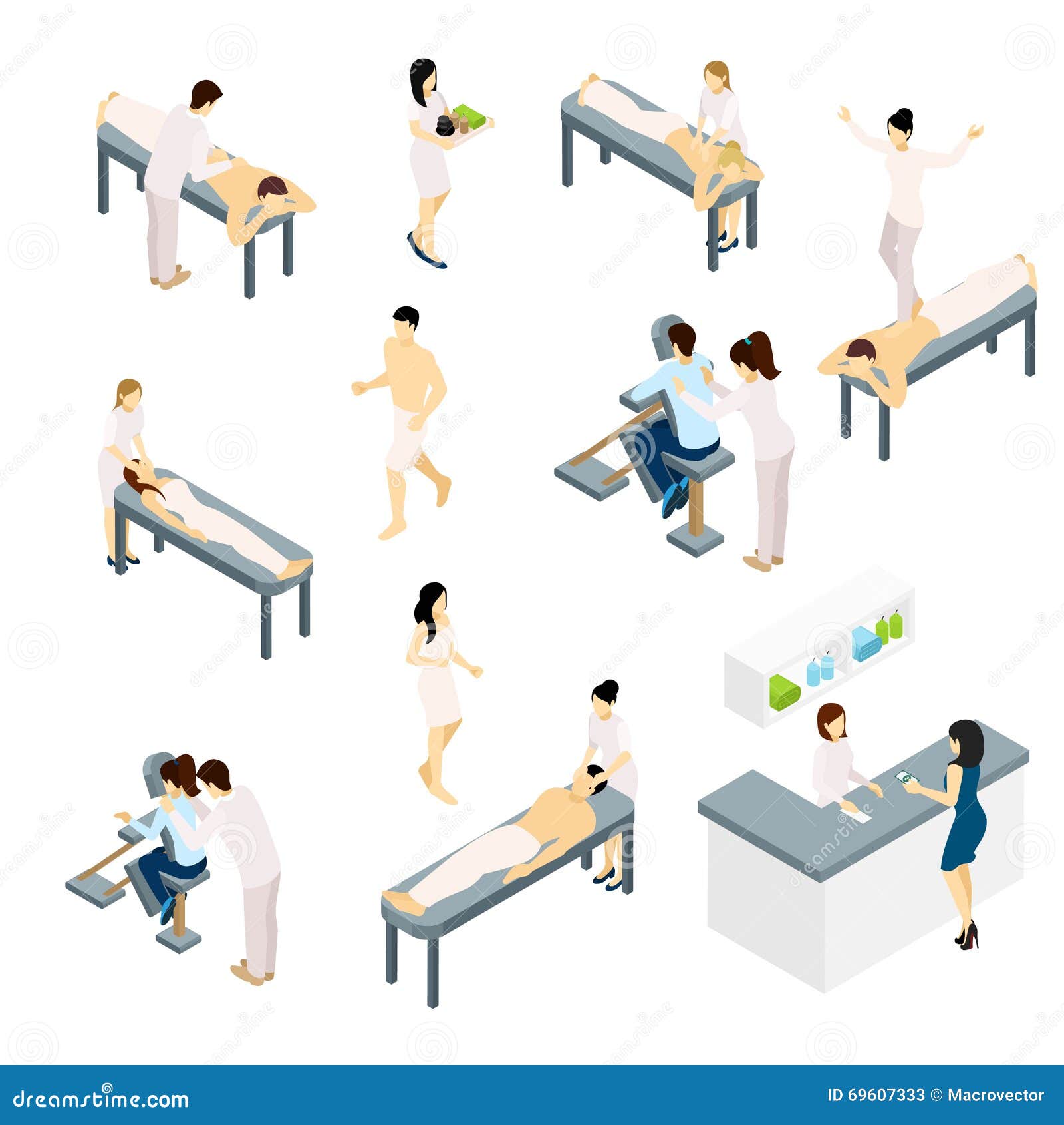 Back And Shoulders. Correct Kinesiology Taping. Cartoon Vector ...