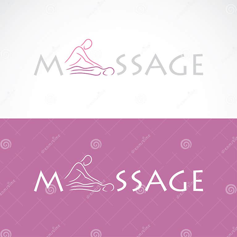 Massage label stock vector. Illustration of health, salon - 30383425