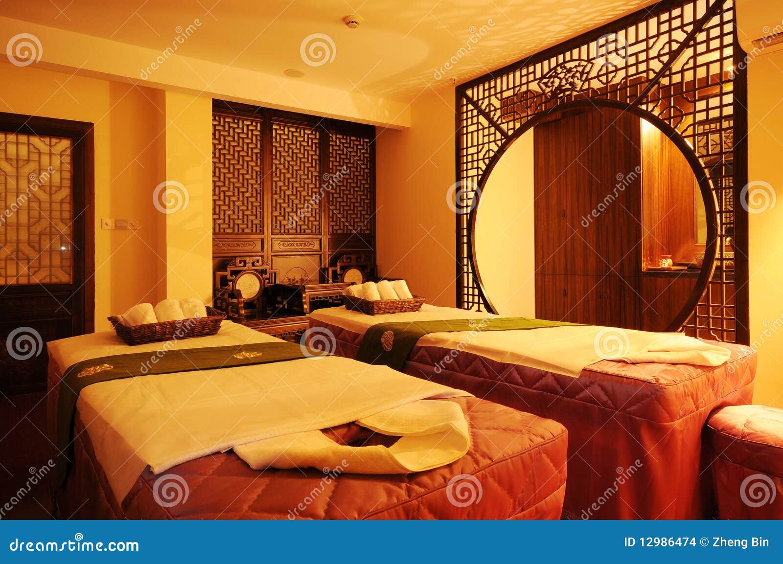 Massage room stock photo. Image of decorating, lamp, lights - 12986474