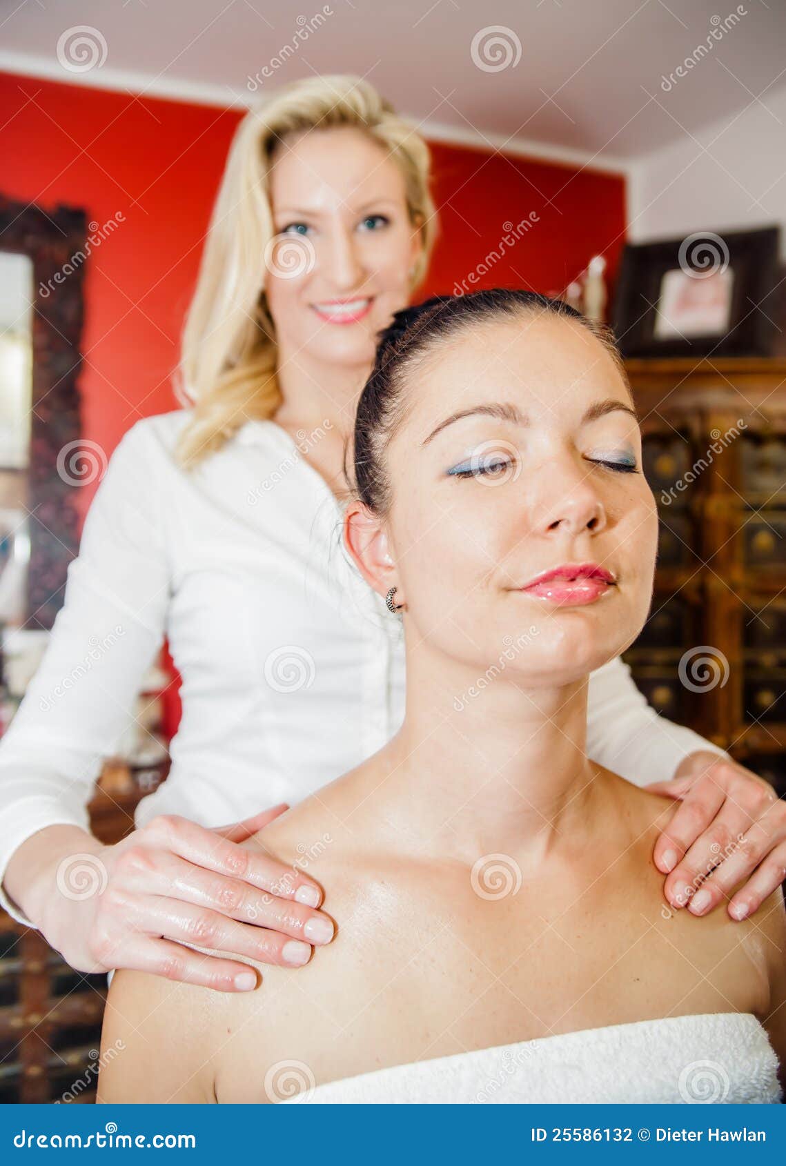 Massage on the Shoulder stock photo. Image of healthy - 25586132