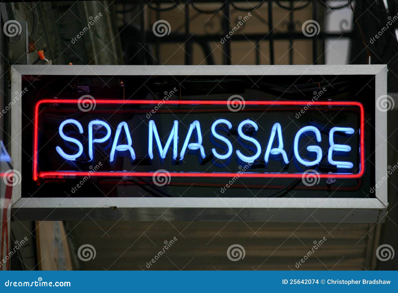 Massage Sign stock photo. Image of blue, erotic, grunge - 25642074