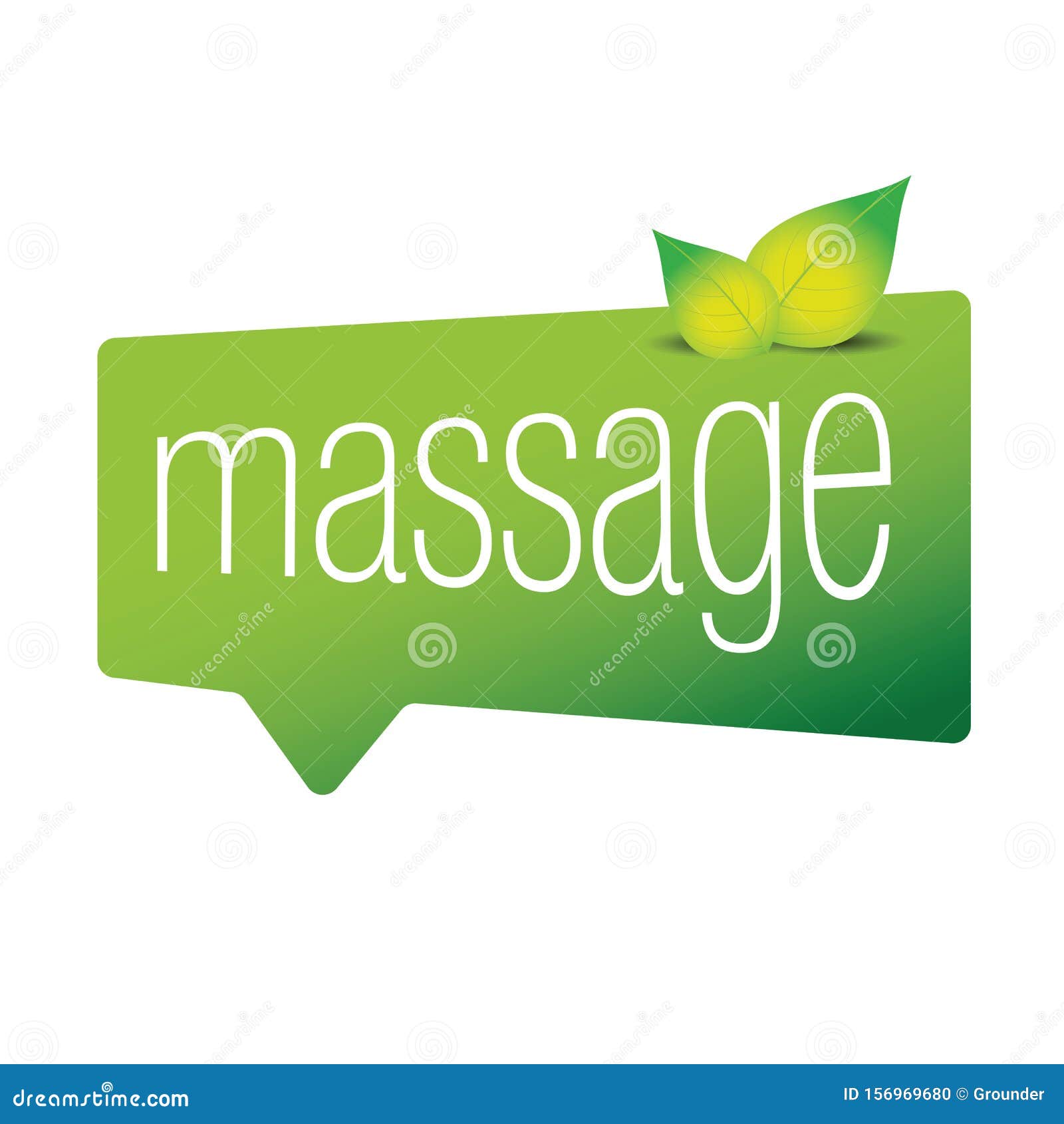 Massage, Spa Sign Vector Illustration | CartoonDealer.com #24332380