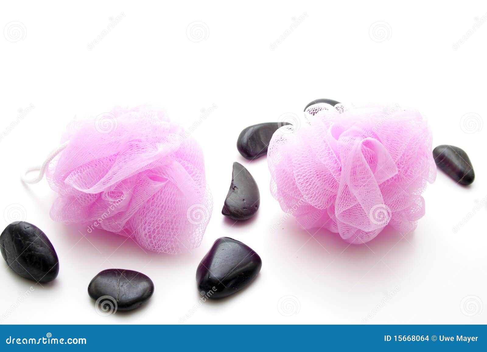 Massage sponge with stone stock photo. Image of black - 15668064