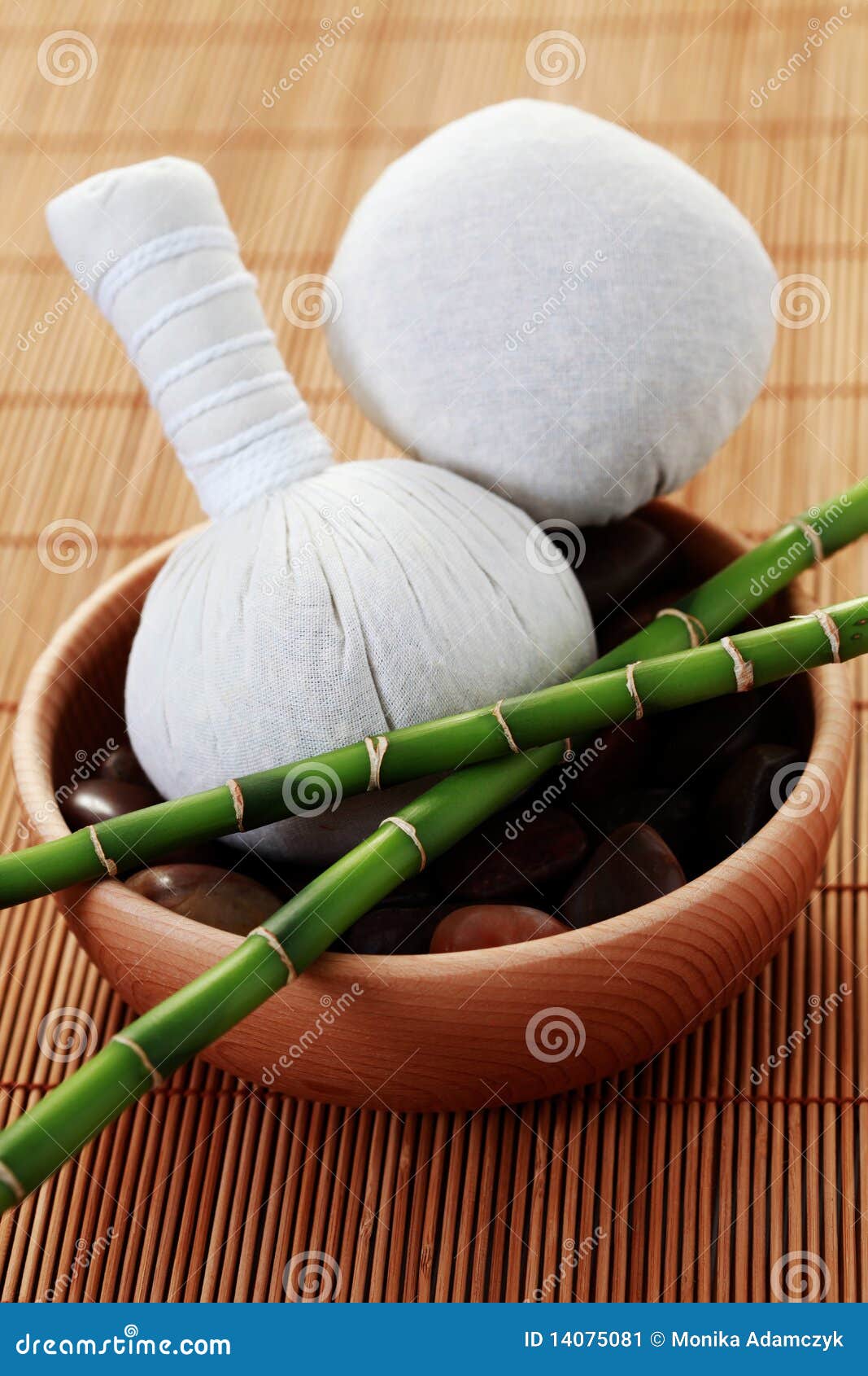 Massage stamps stock image. Image of body, herbal, wellbeing - 14075081