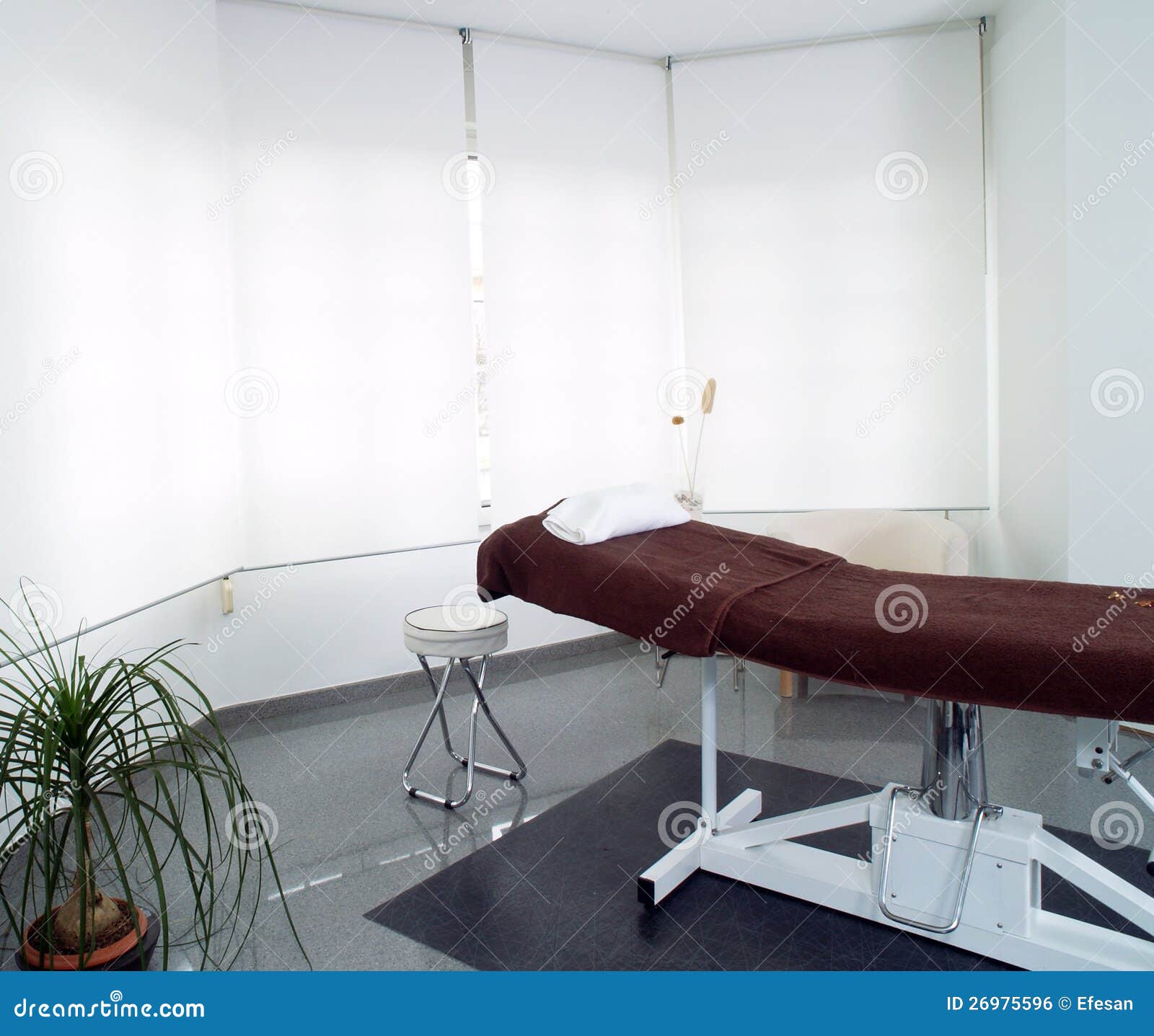 Massage table stock photo. Image of medicine, health - 26975596