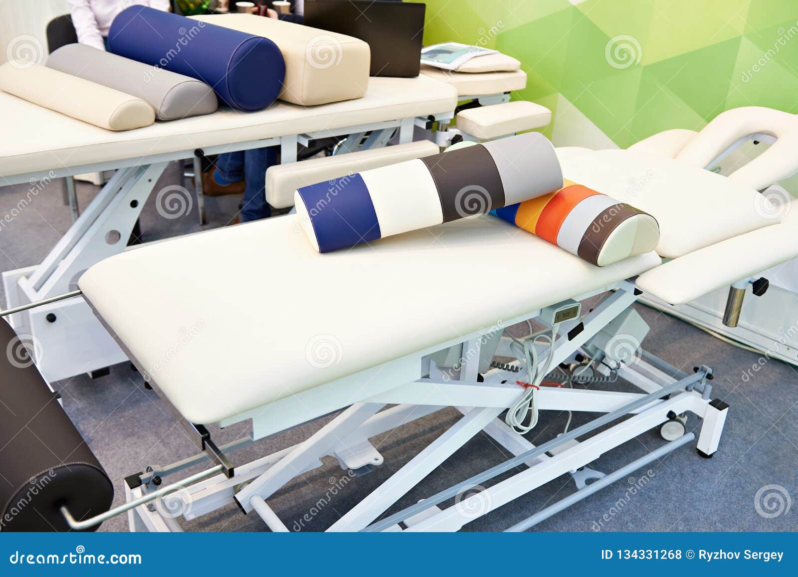 Massage tables stock photo. Image of medical, care, health - 134331268
